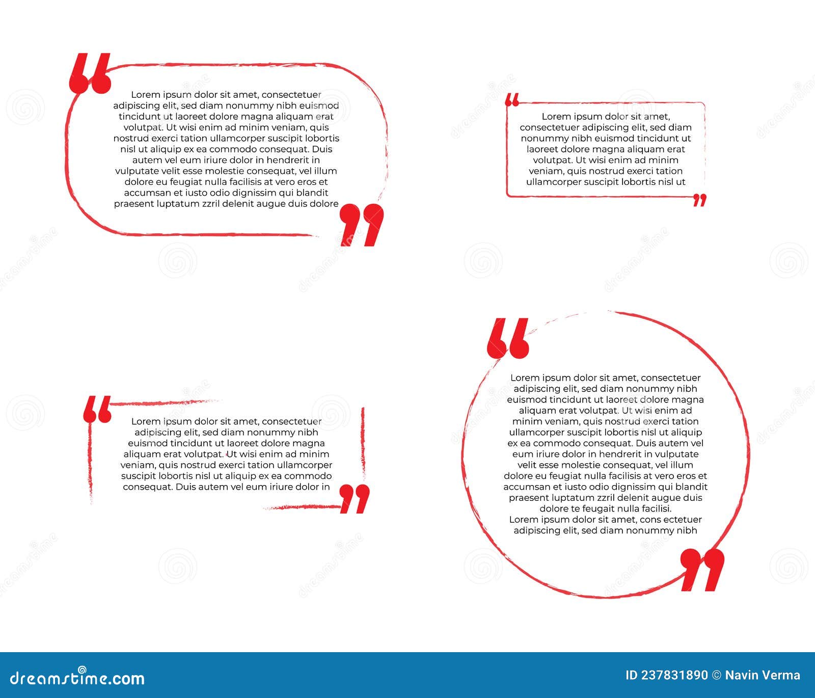 Vector Illustration for Quotes Templates Stock Vector - Illustration of ...