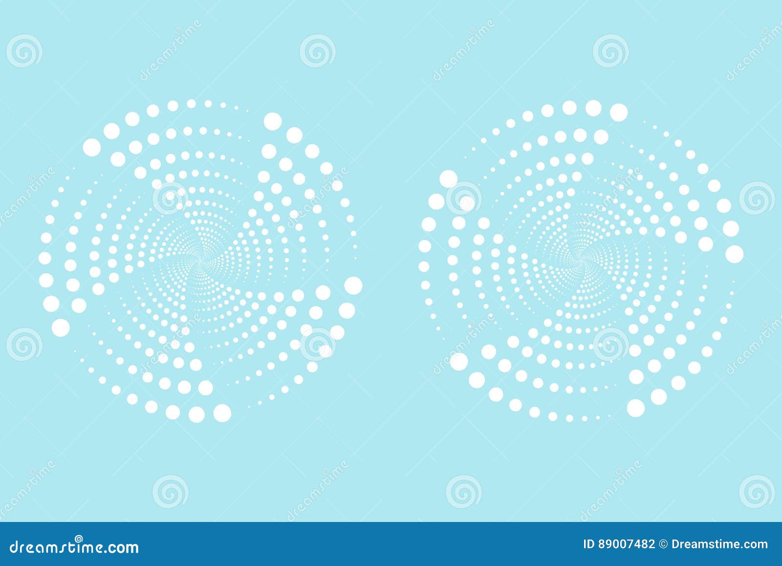 Vector Illustration of Radial Dots Stock Vector - Illustration of ...