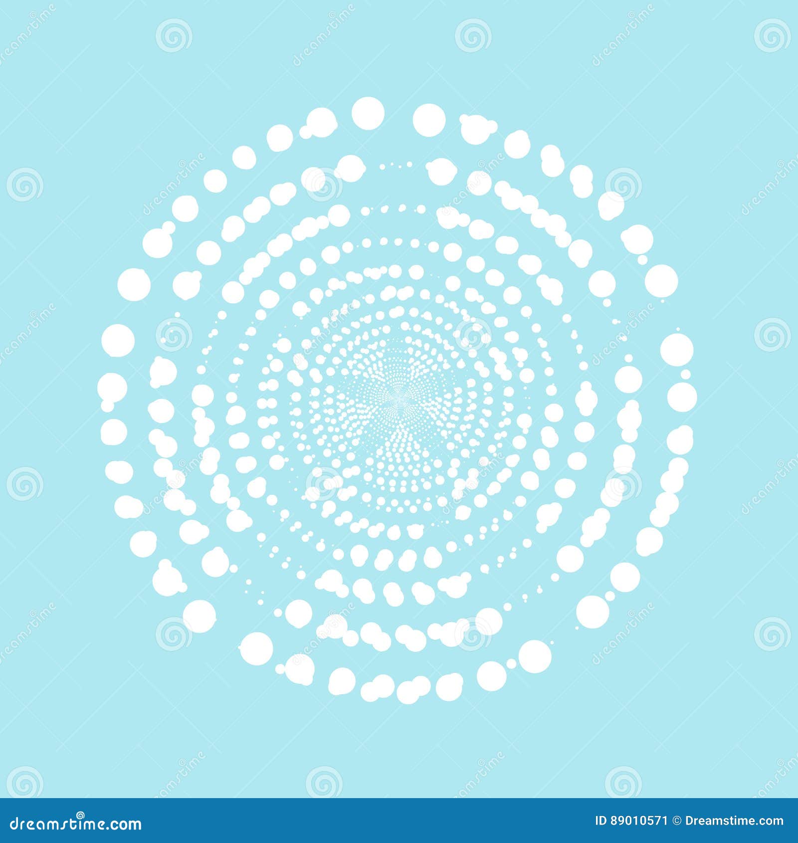 Vector Illustration of Radial Dots Stock Vector - Illustration of ...