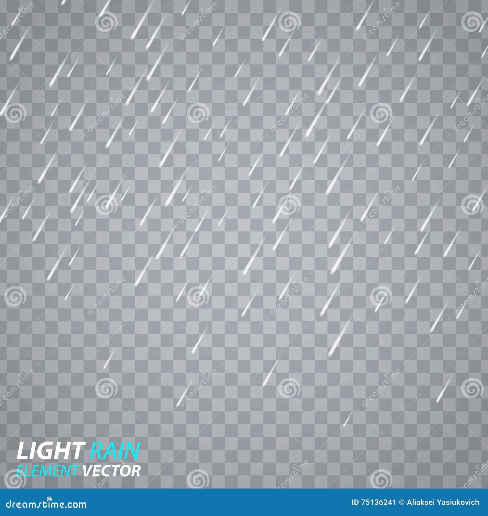 Vector Illustration of Rain. Stock Vector - Illustration of climate ...