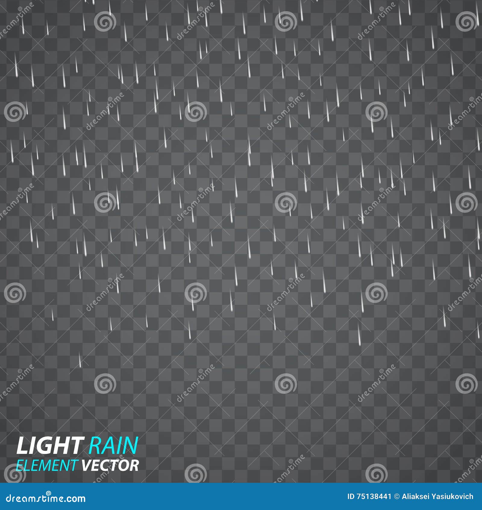 Vector Illustration of Rain. Stock Vector - Illustration of nature ...