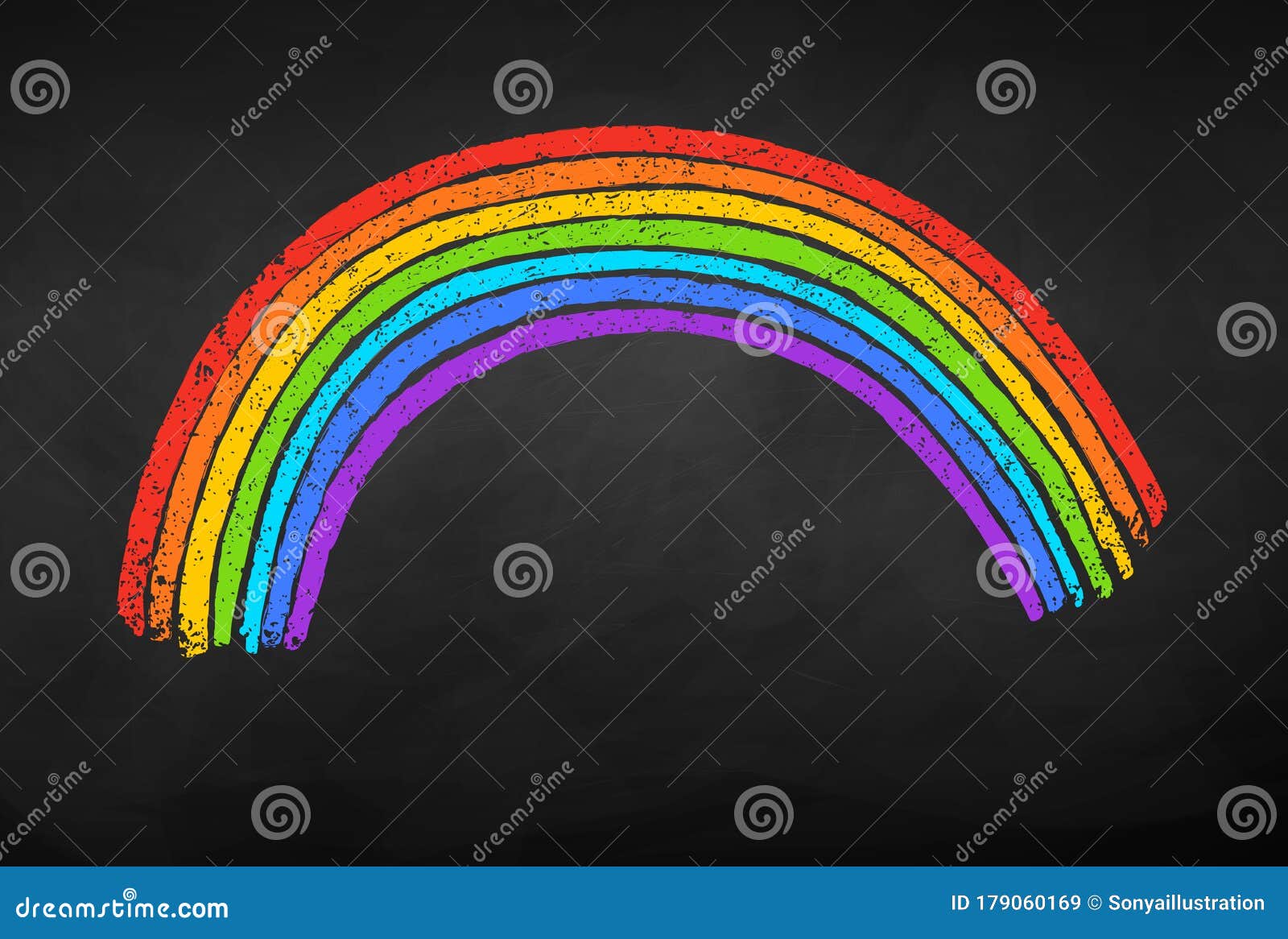 Vector Illustration of Rainbow Arc Stock Vector - Illustration of ...