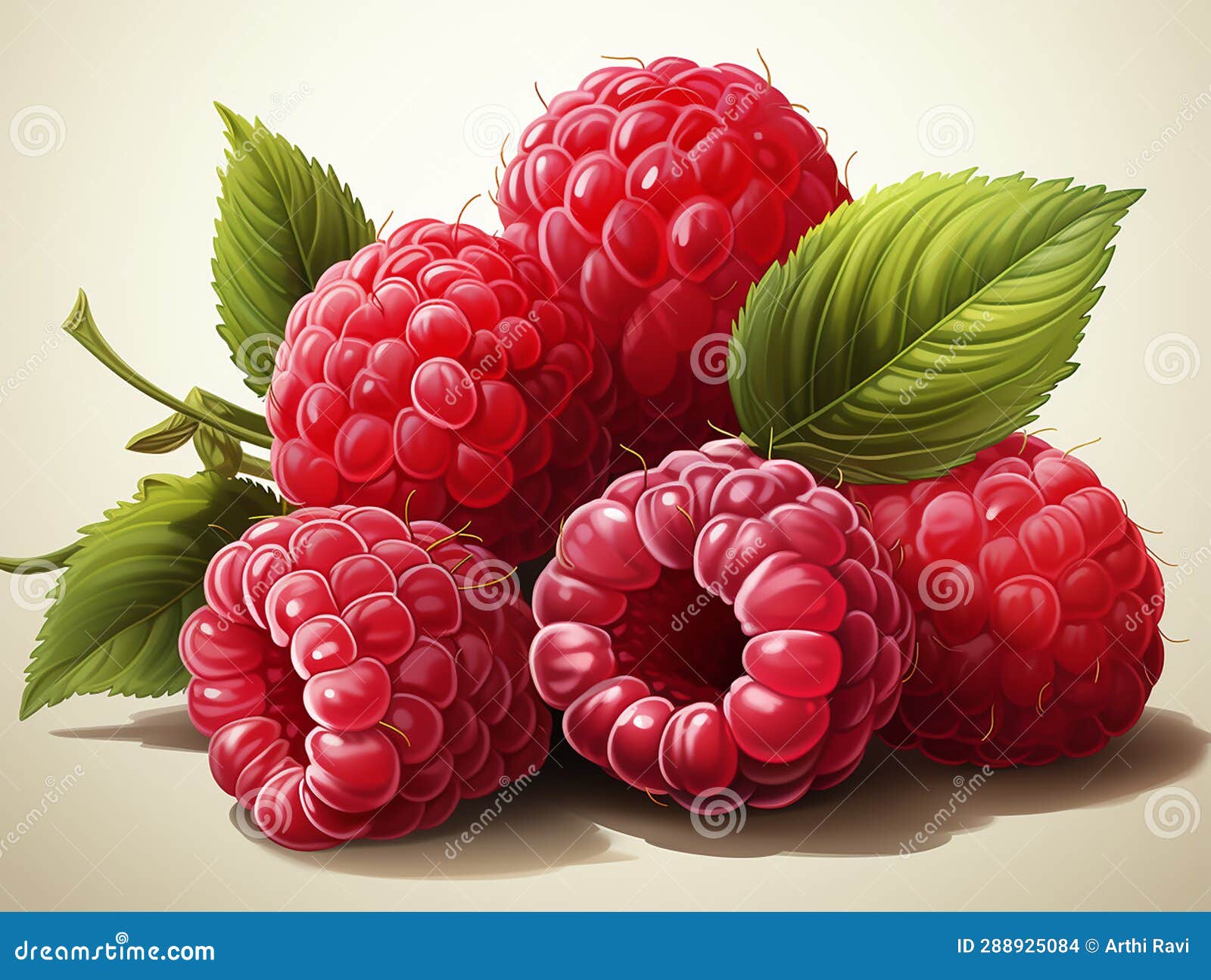 Vector Illustration of Raspberry Stock Illustration - Illustration of ...