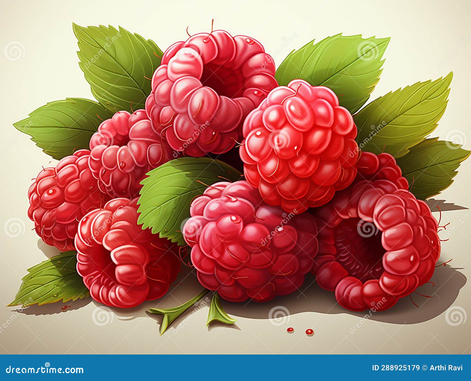 Vector Illustration of Raspberry Stock Illustration - Illustration of ...