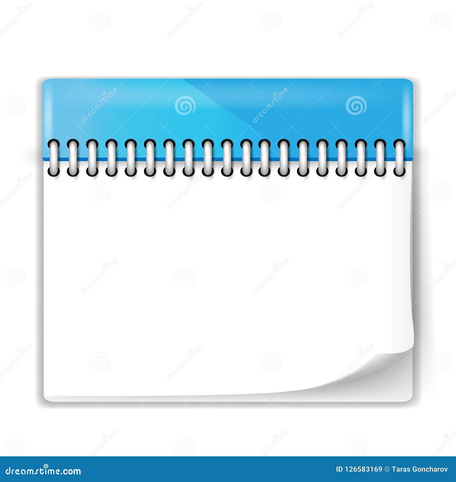 Vector Illustration of Blank Calendar Stock Vector - Illustration of ...