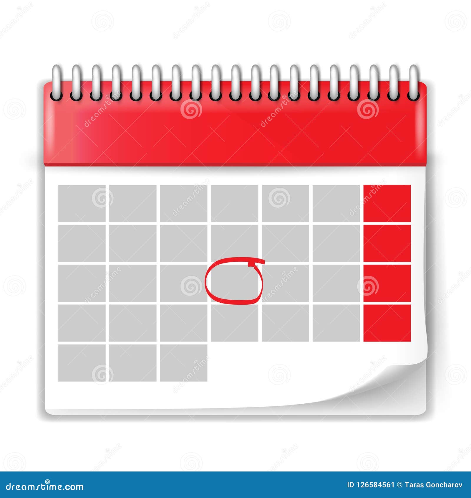 Vector Illustration of Blank Calendar Stock Vector - Illustration of ... Vector Illustration of Blank Calendar Stock Vector - Illustration of ...