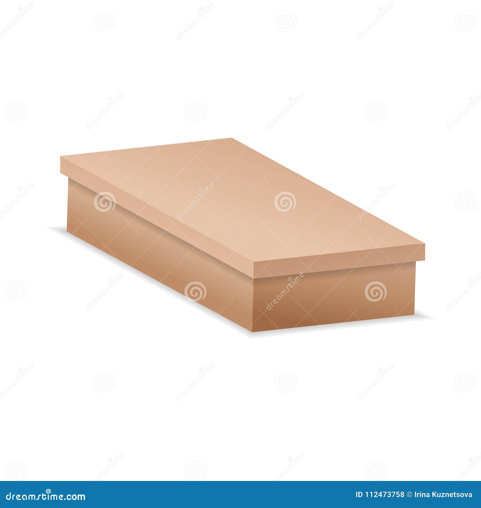 Vector Illustration. Realistic 3D Cardboard Box Stock Vector ...