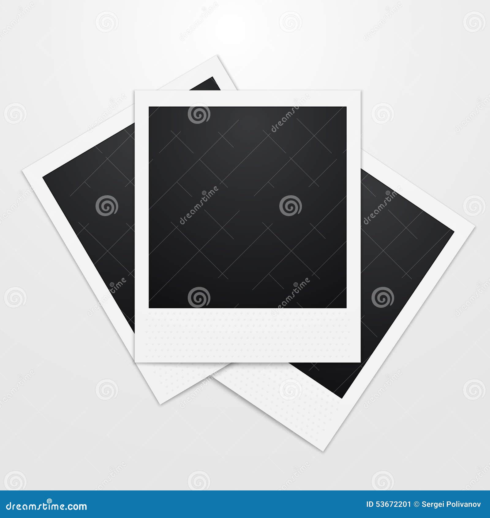 Vector Illustration of a Realistic Instant Photo Stock Vector ...