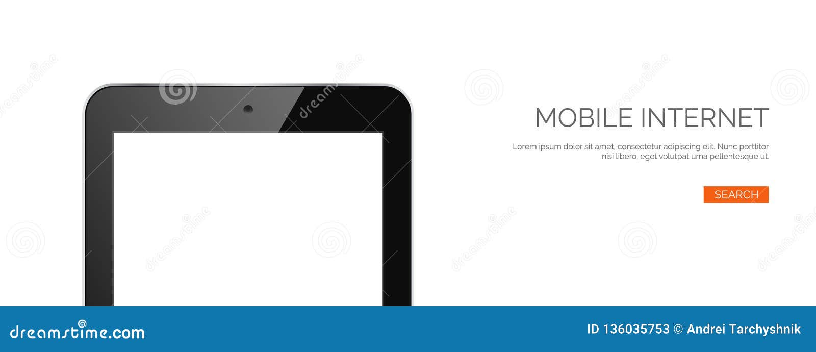 Vector Illustration. Realistic Isolated Tablet. Stock Vector ...