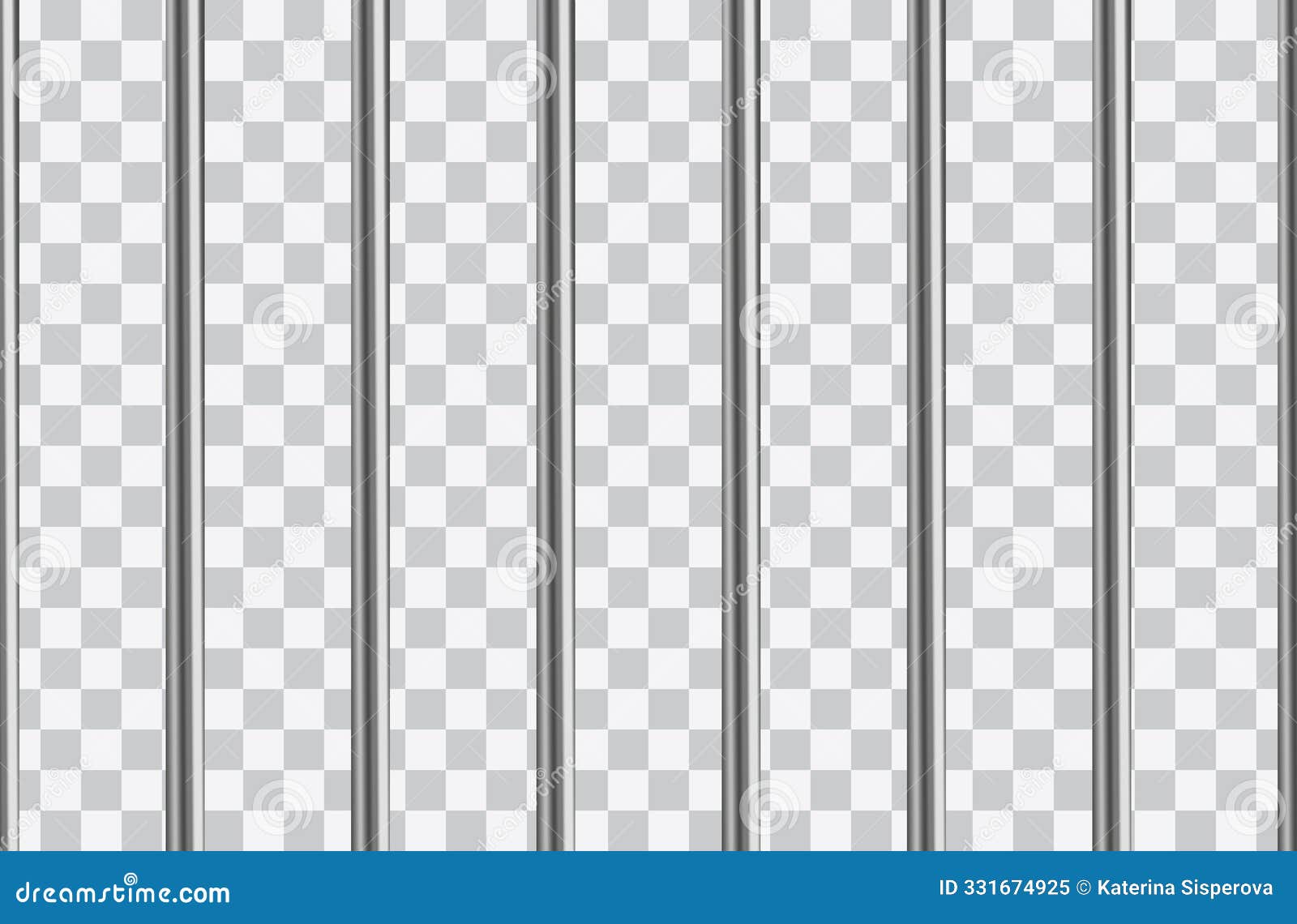 Vector Illustration Realistic Prison Metal Cell Bars Seamless Pattern ...