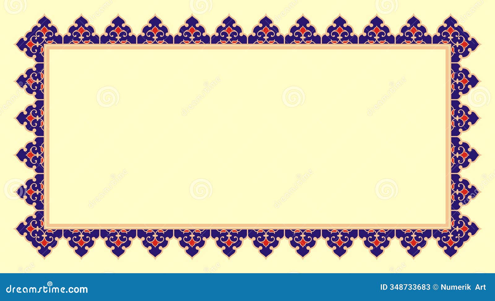 Vector Illustration of Rectangular Border Frame Design Element in ...