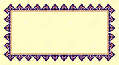 Vector Illustration of Rectangular Border Frame Design Element in ...