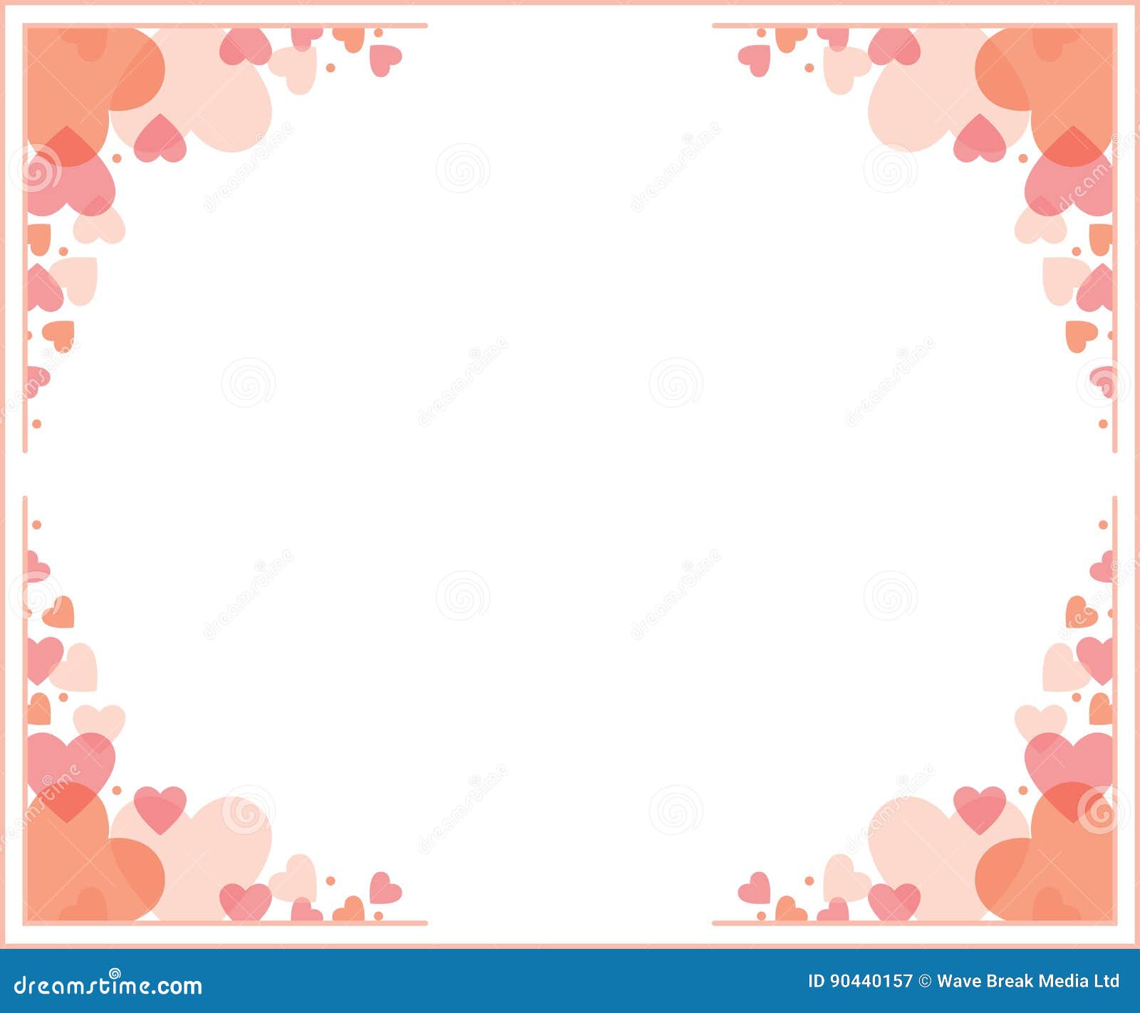 Vector Illustration of a Rectangular Frame Stock Vector - Illustration ...