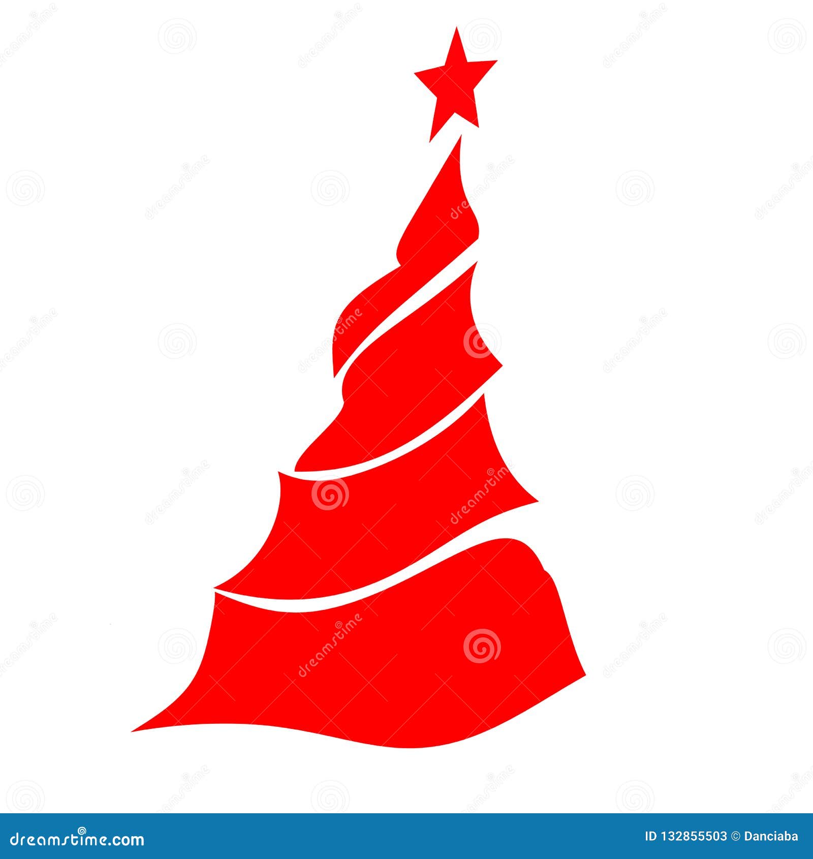 Vector Illustration. Christmas Tree Stock Illustration - Illustration ...