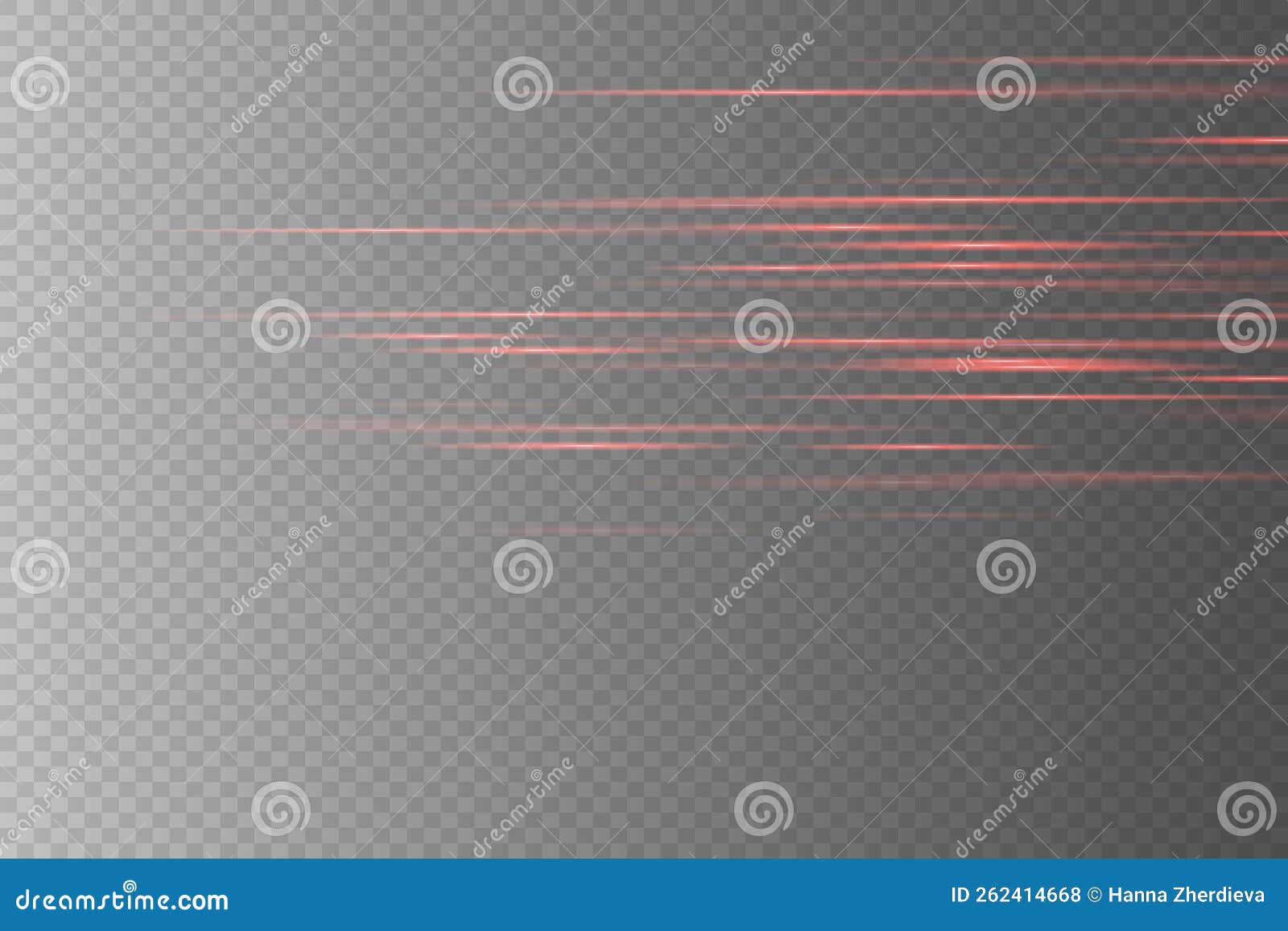 Vector Illustration in Red Color. Light Effect. Abstract Laser Beams of ...