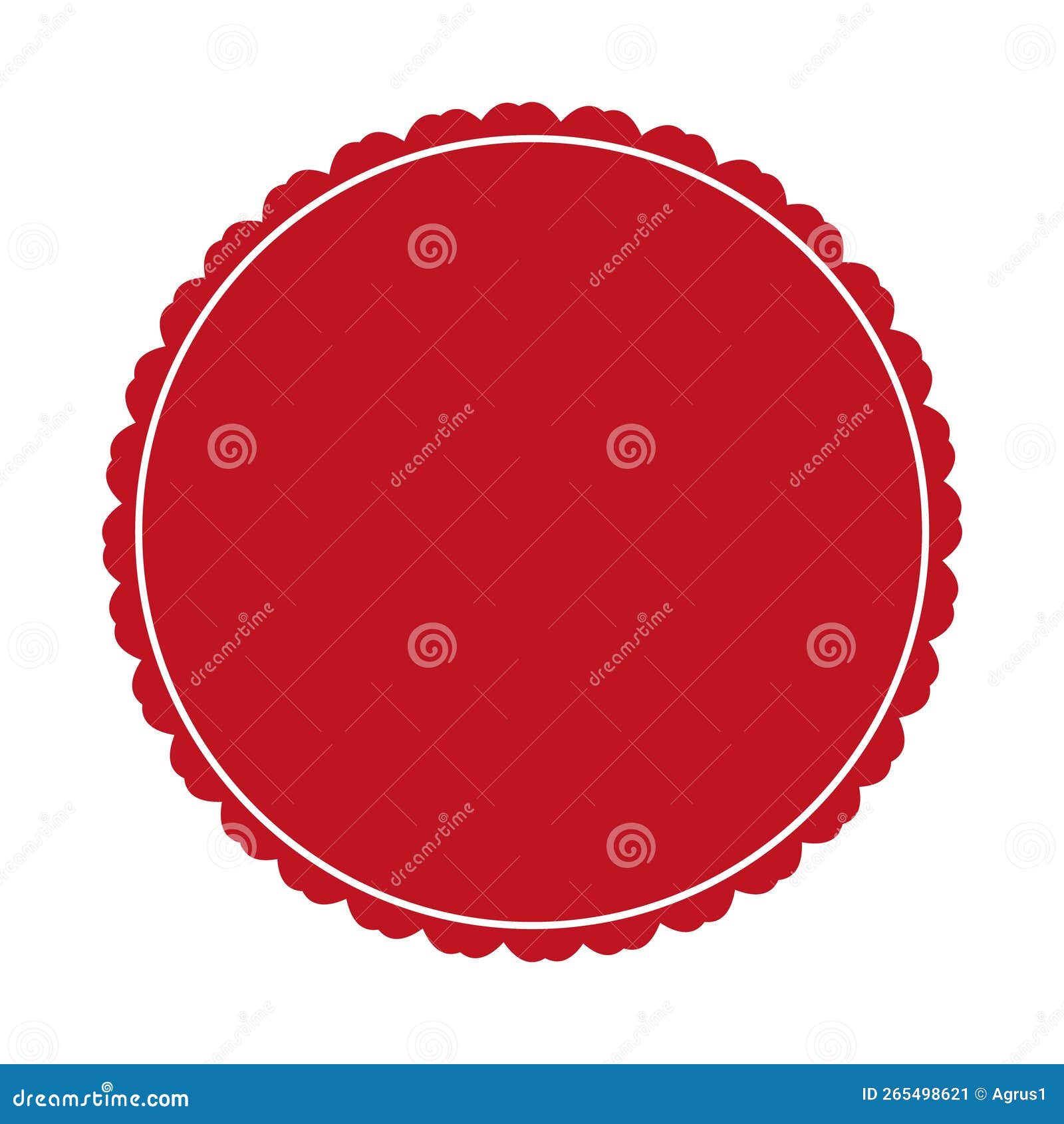 Vector Illustration of Red Colored Award Banner Stock Vector ...
