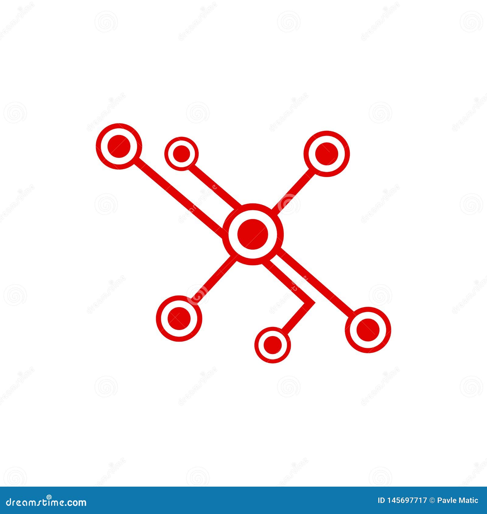 Vector Illustration of a Red Data Logo Stock Vector - Illustration of ...