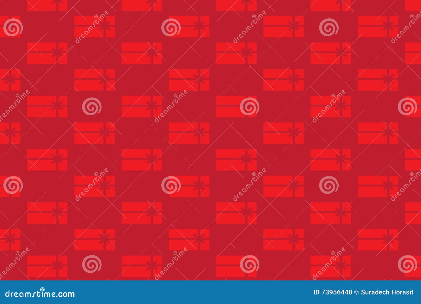 Vector Illustration of Red Gift Boxes Pattern. Stock Illustration ...