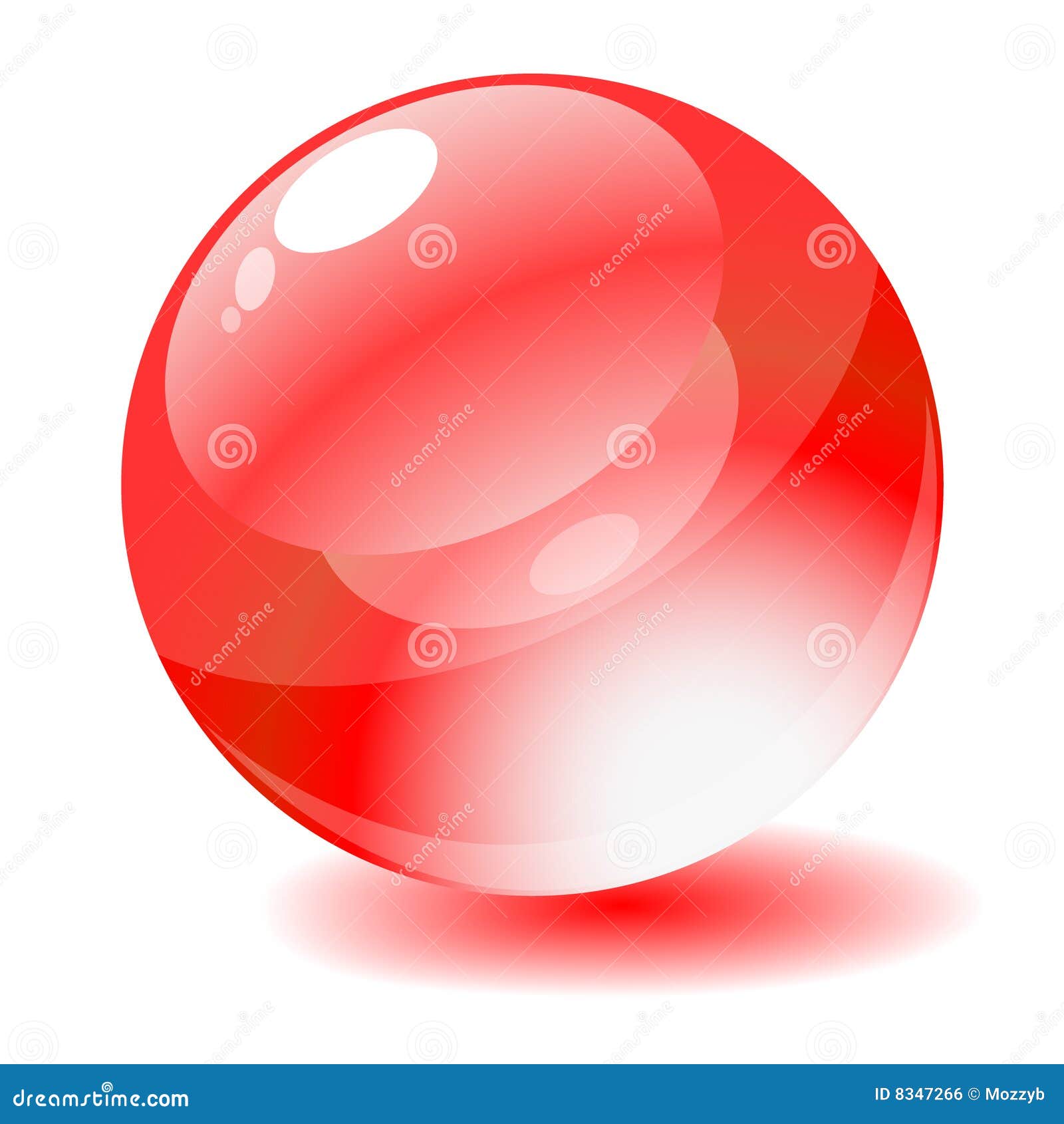 Vector Illustration. Red Glossy Circle Web Button Stock Vector ...