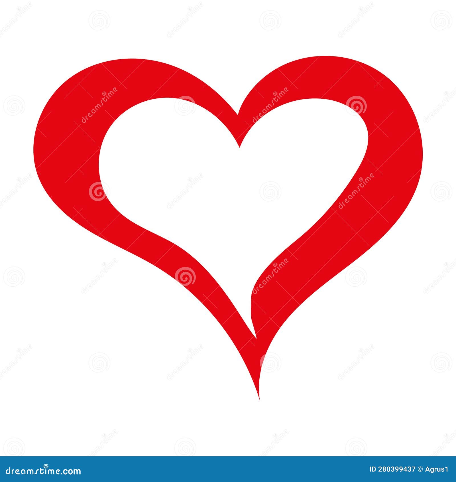 Vector Illustration of Red Heart Icon Stock Vector - Illustration of ...