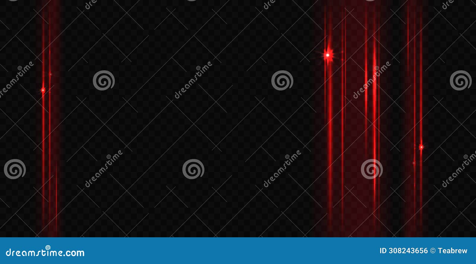 Vector Illustration of Red Scanner Lights. Stock Vector - Illustration ...