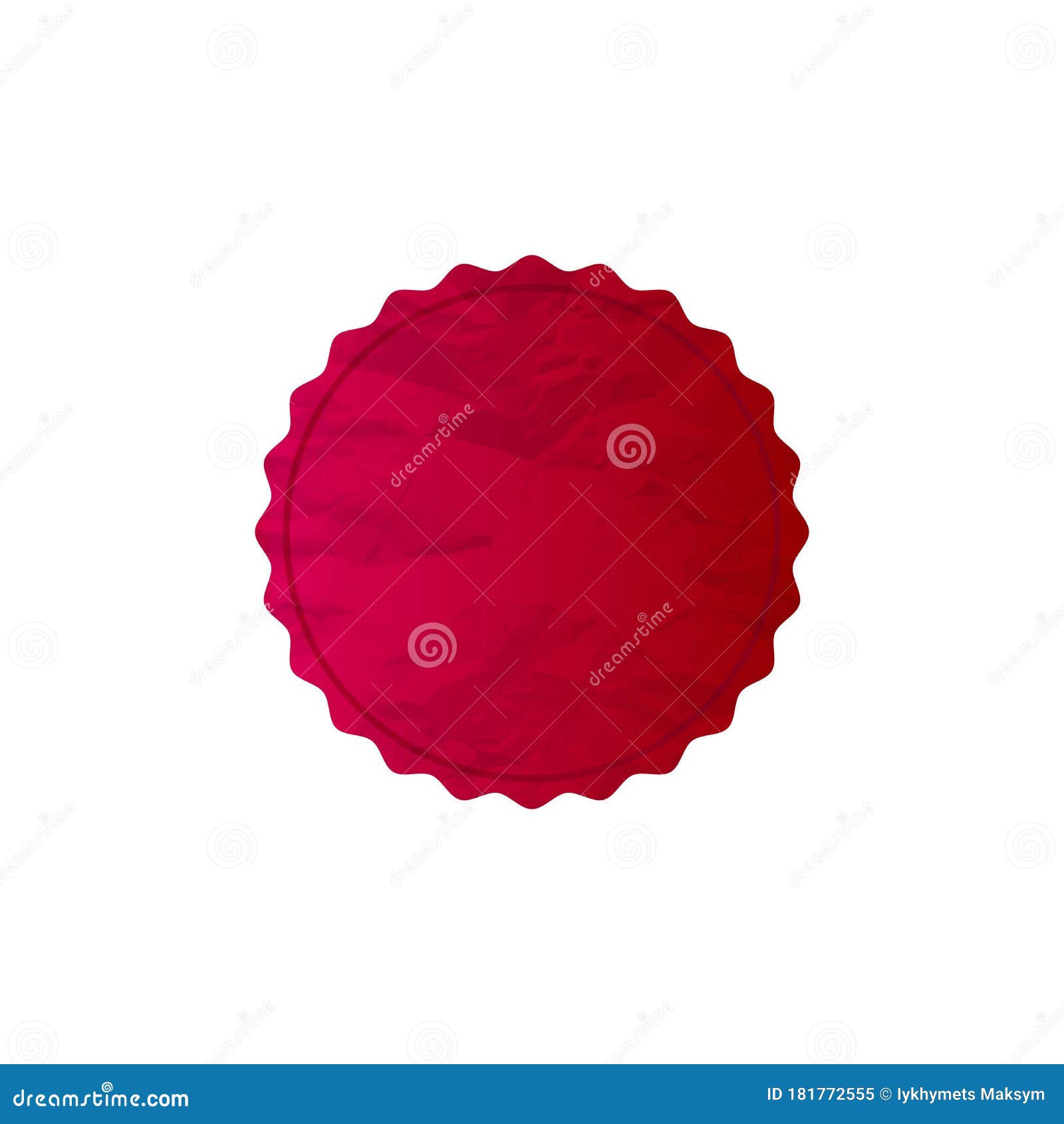 Vector Illustration of Red Seal on WHITE BACKGROUND STOCK Eps10 Stock ...