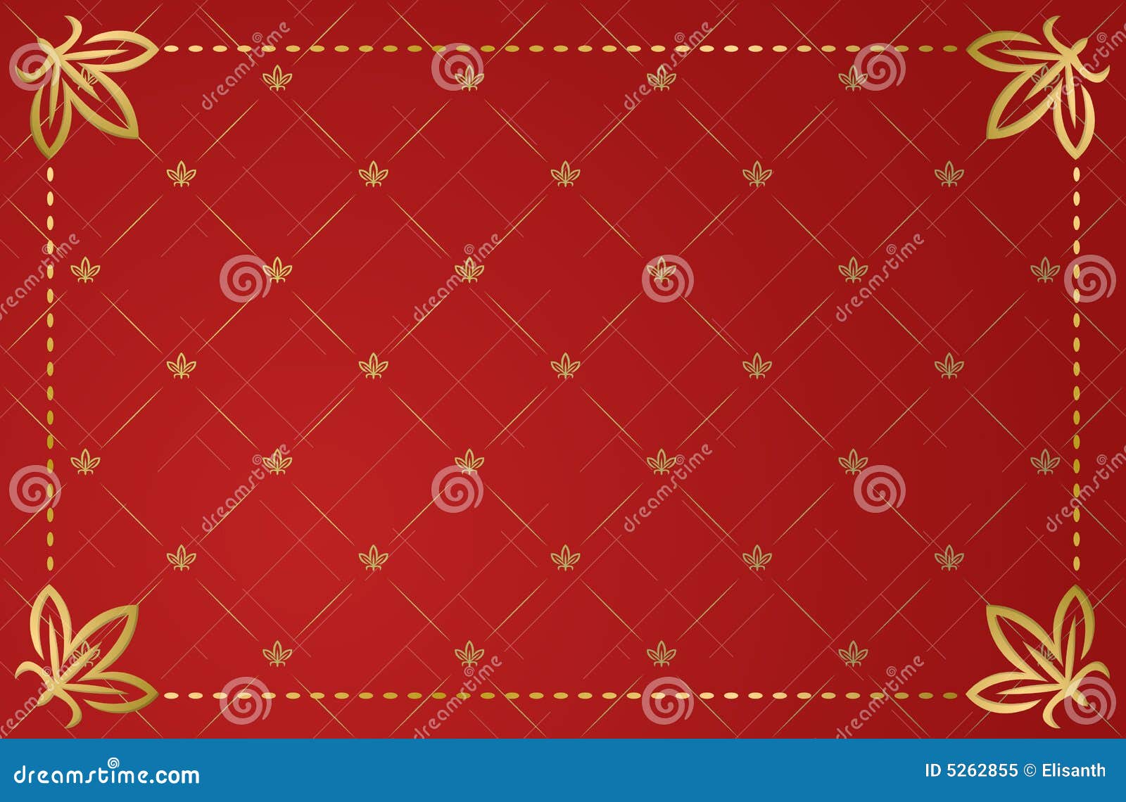 Vector Illustration of Red Vintage Frame Stock Vector - Illustration of ...