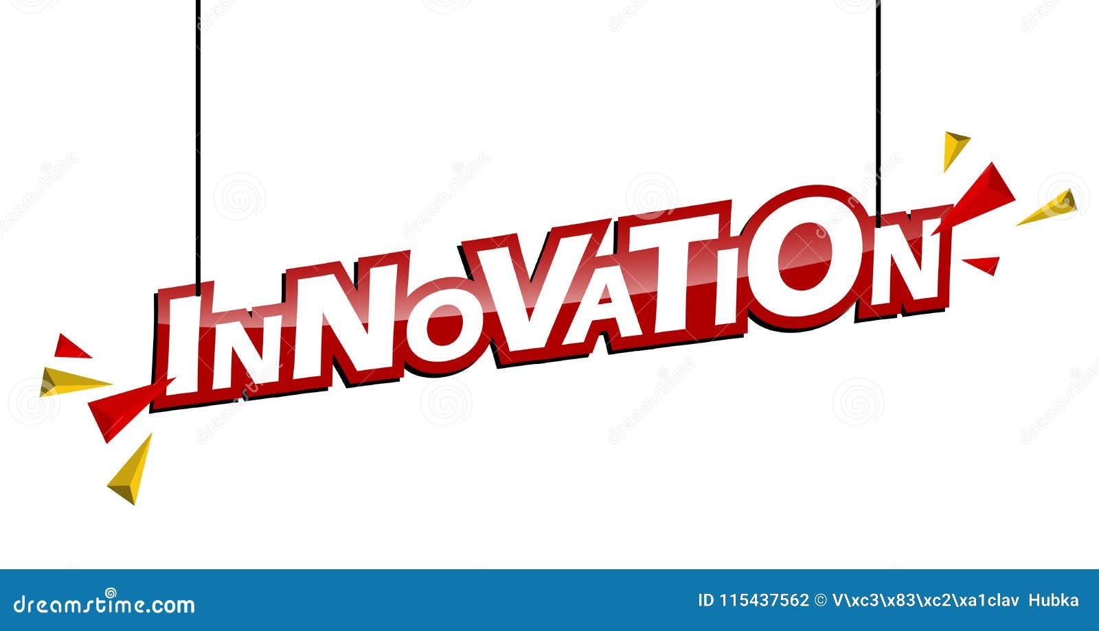 Red and Yellow Tag Innovation Stock Vector - Illustration of conceptual ...