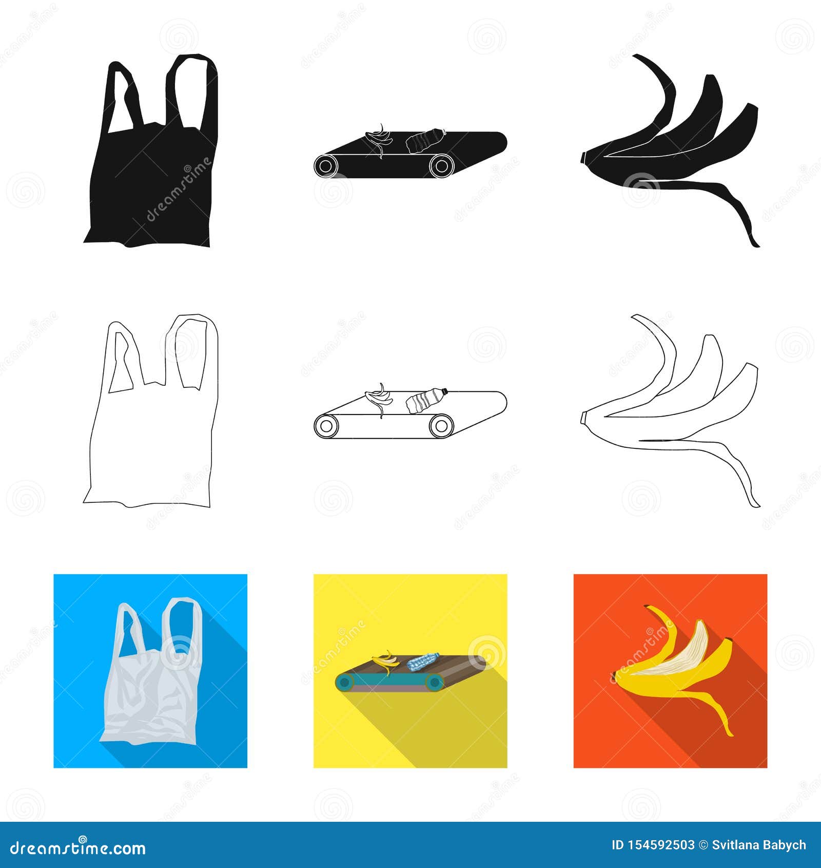 Vector Design of Refuse and Junk Logo. Collection of Refuse and Waste ...