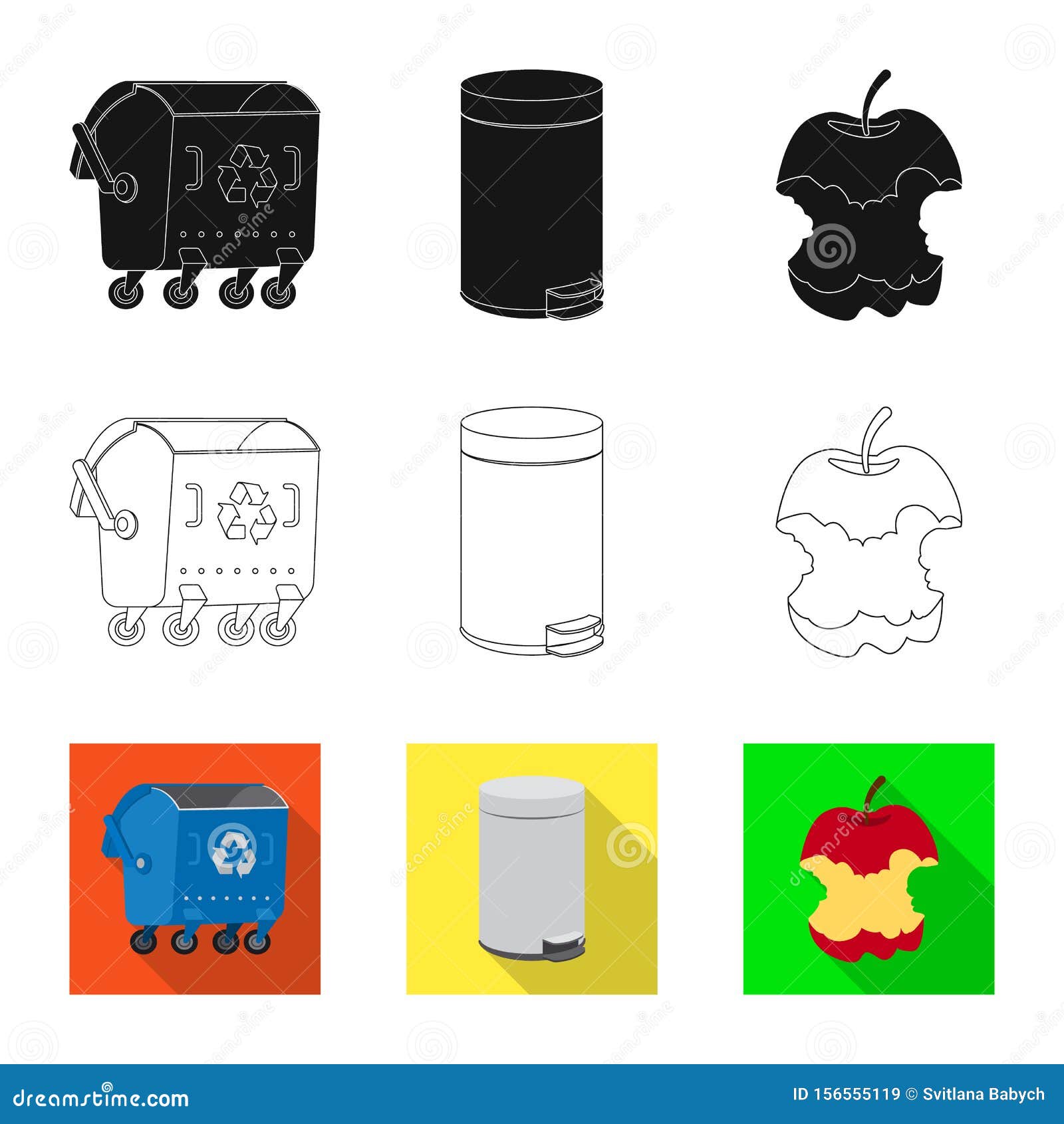 Vector Illustration of Refuse and Junk Logo. Collection of Refuse and ...