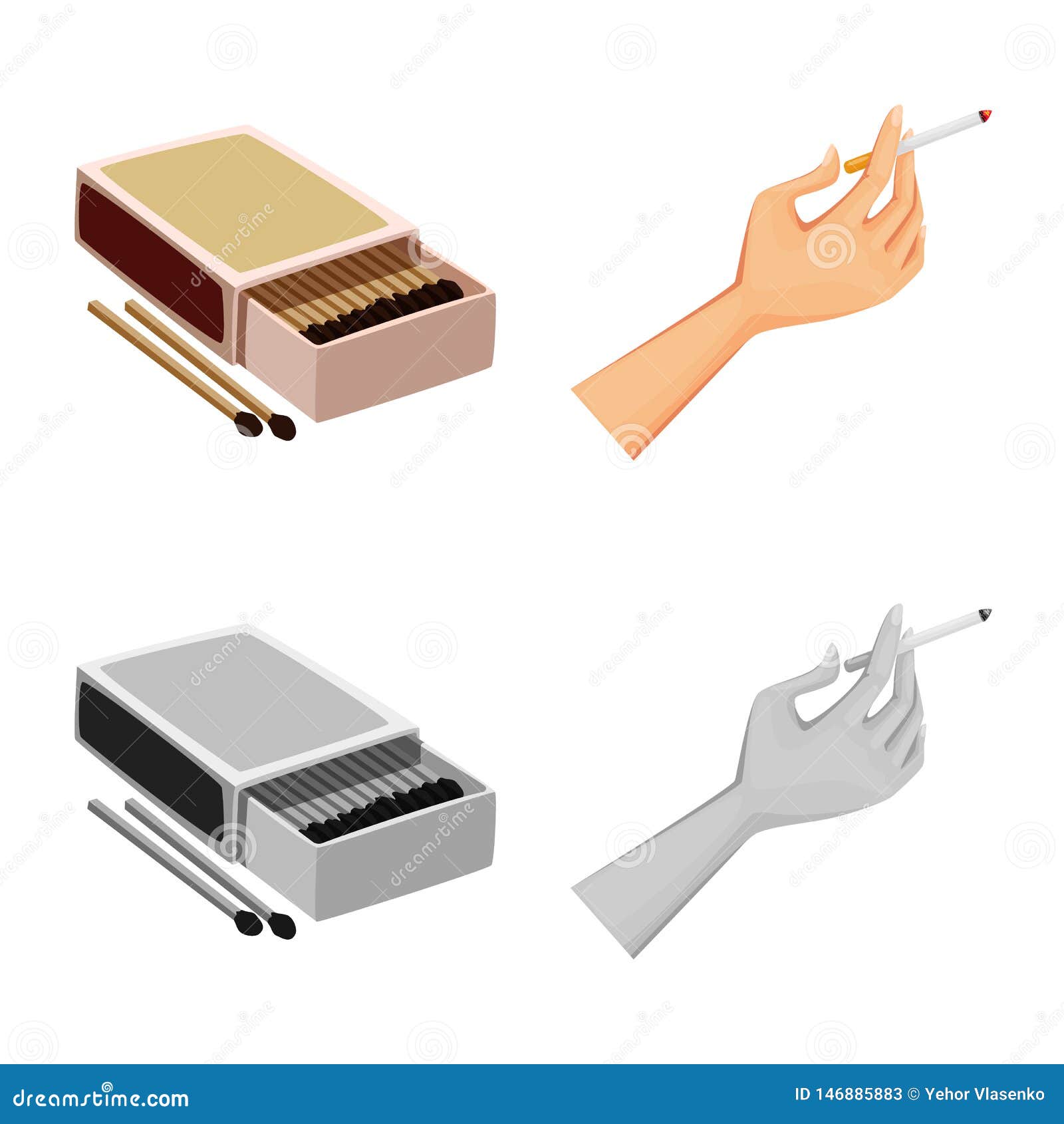 Vector Design of Refuse and Stop Logo. Collection of Refuse and Habit ...