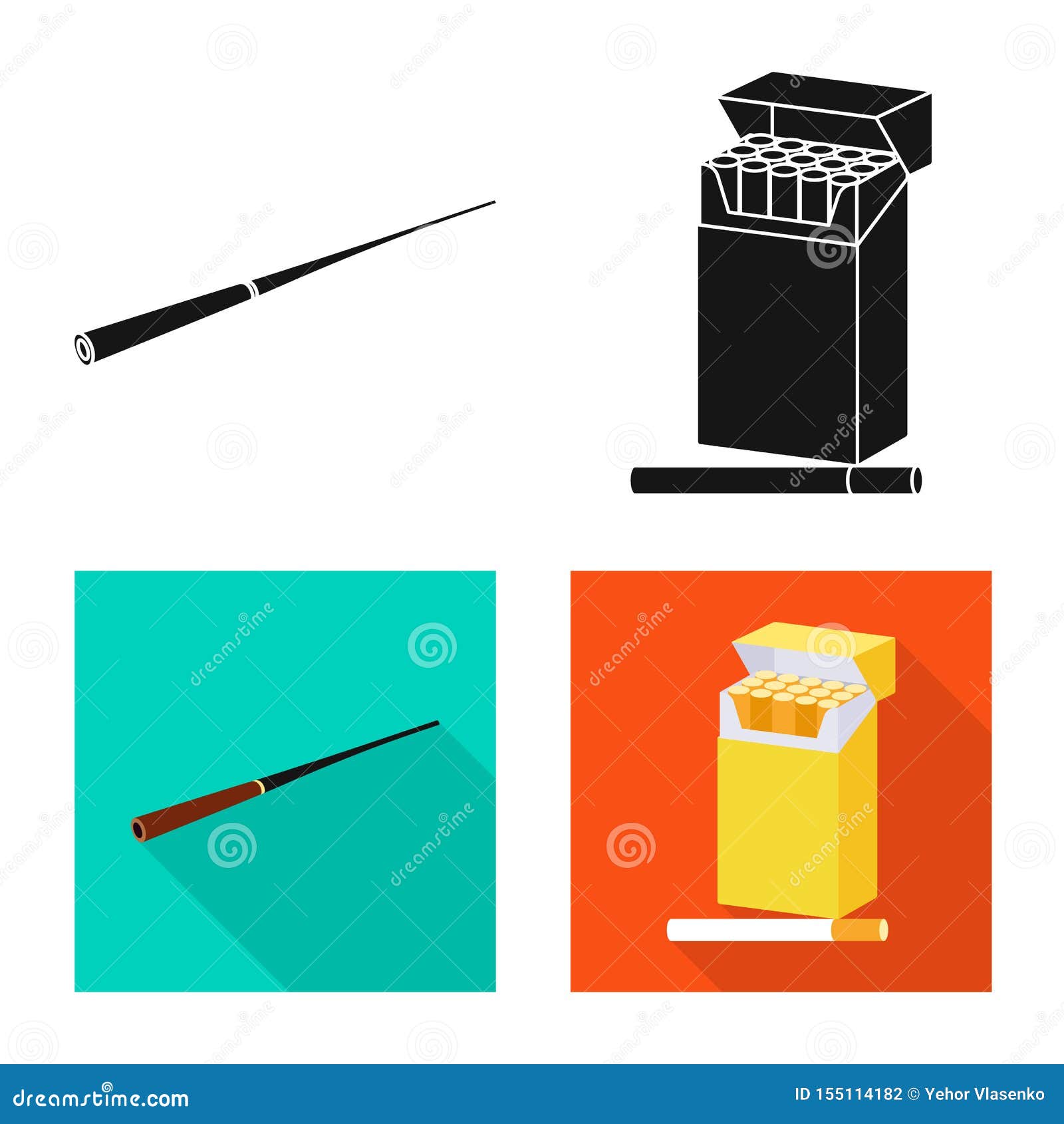 Vector Design of Refuse and Stop Symbol. Collection of Refuse and Habit ...