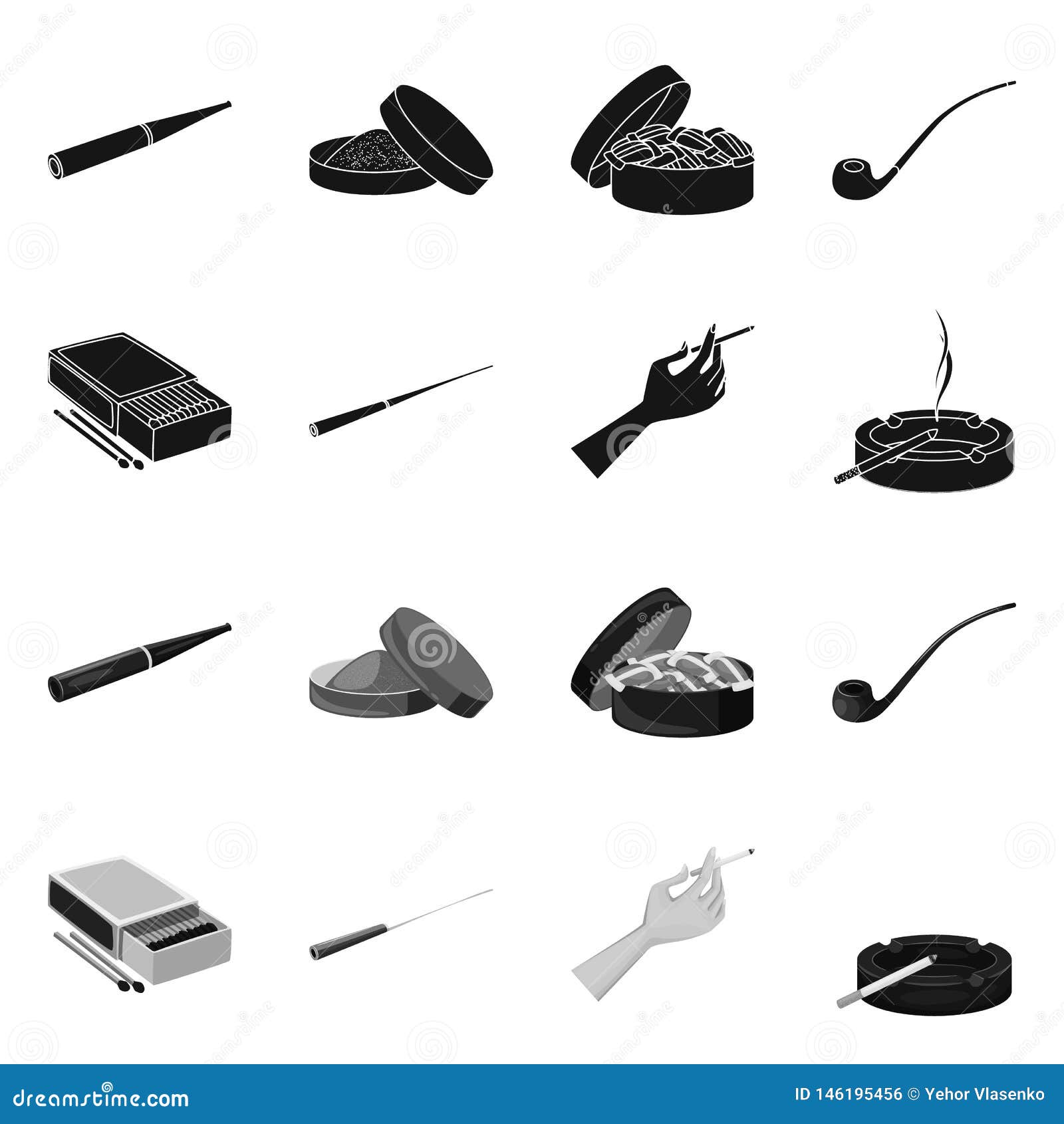 Vector Design of Refuse and Stop Symbol. Collection of Refuse and Habit ...
