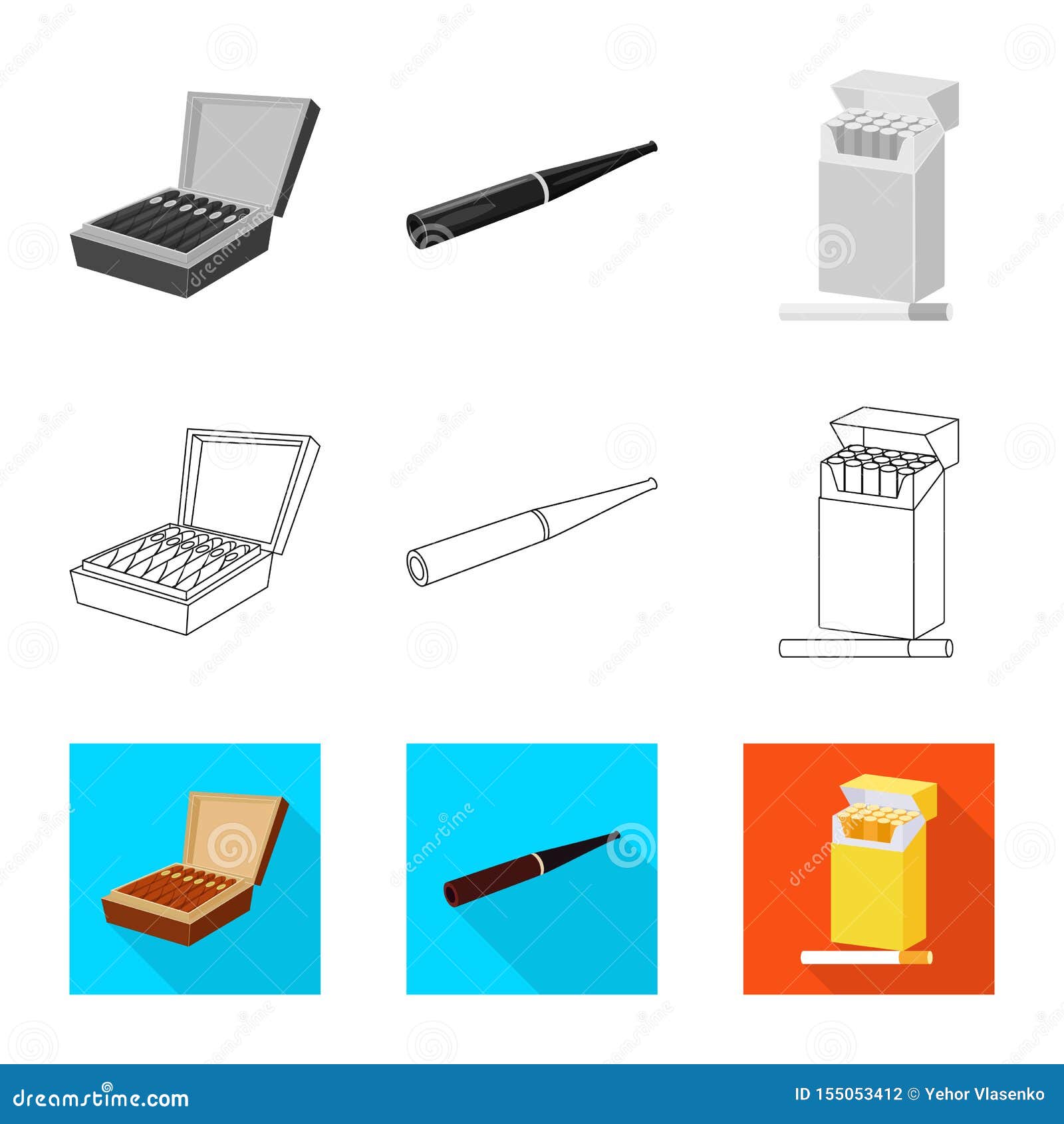 Vector Design of Refuse and Stop Symbol. Collection of Refuse and Habit ...