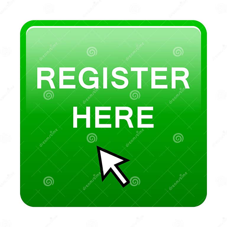 Register here button stock vector. Illustration of button - 128696950
