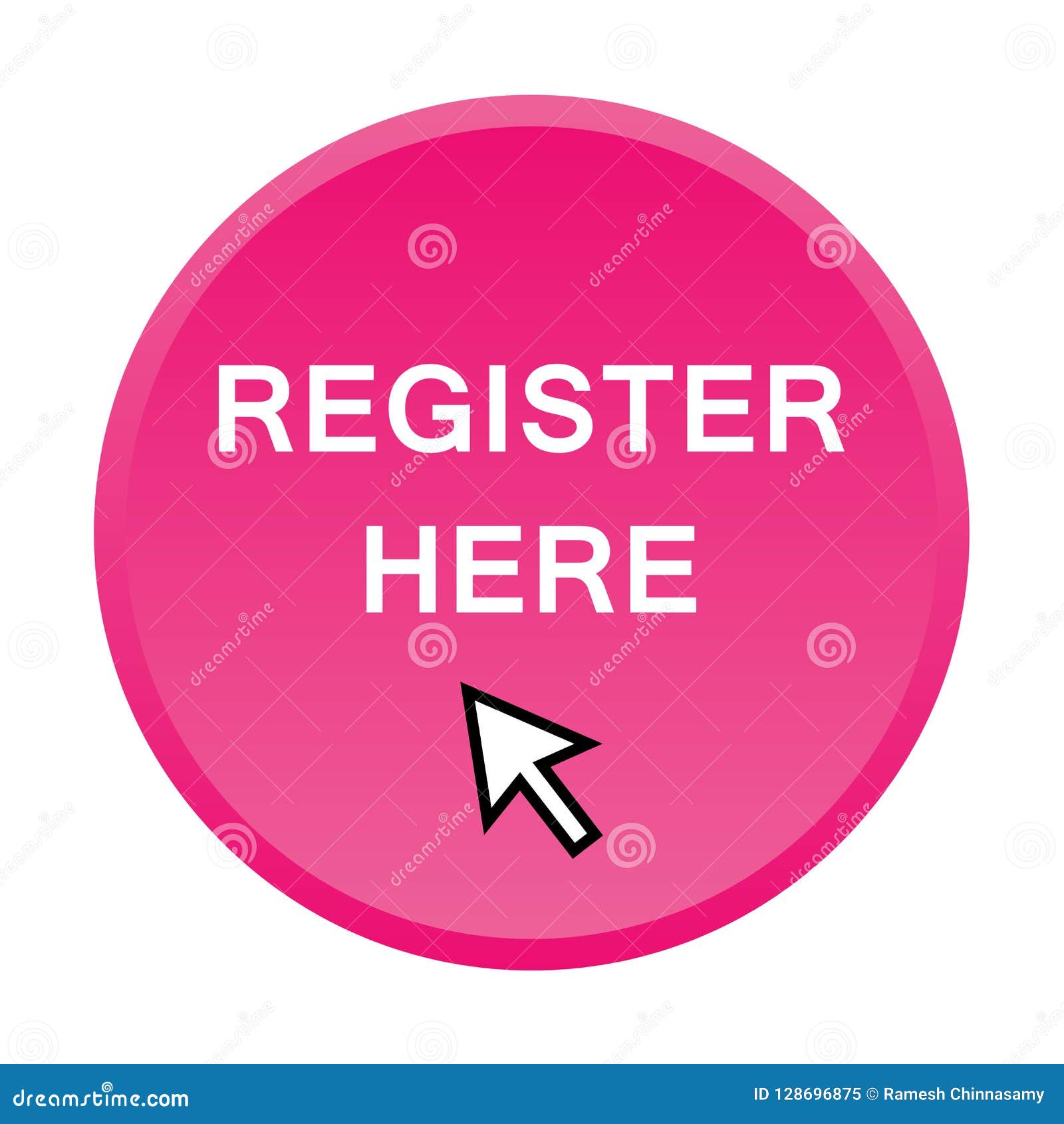 Register here button stock vector. Illustration of glossy - 128696875