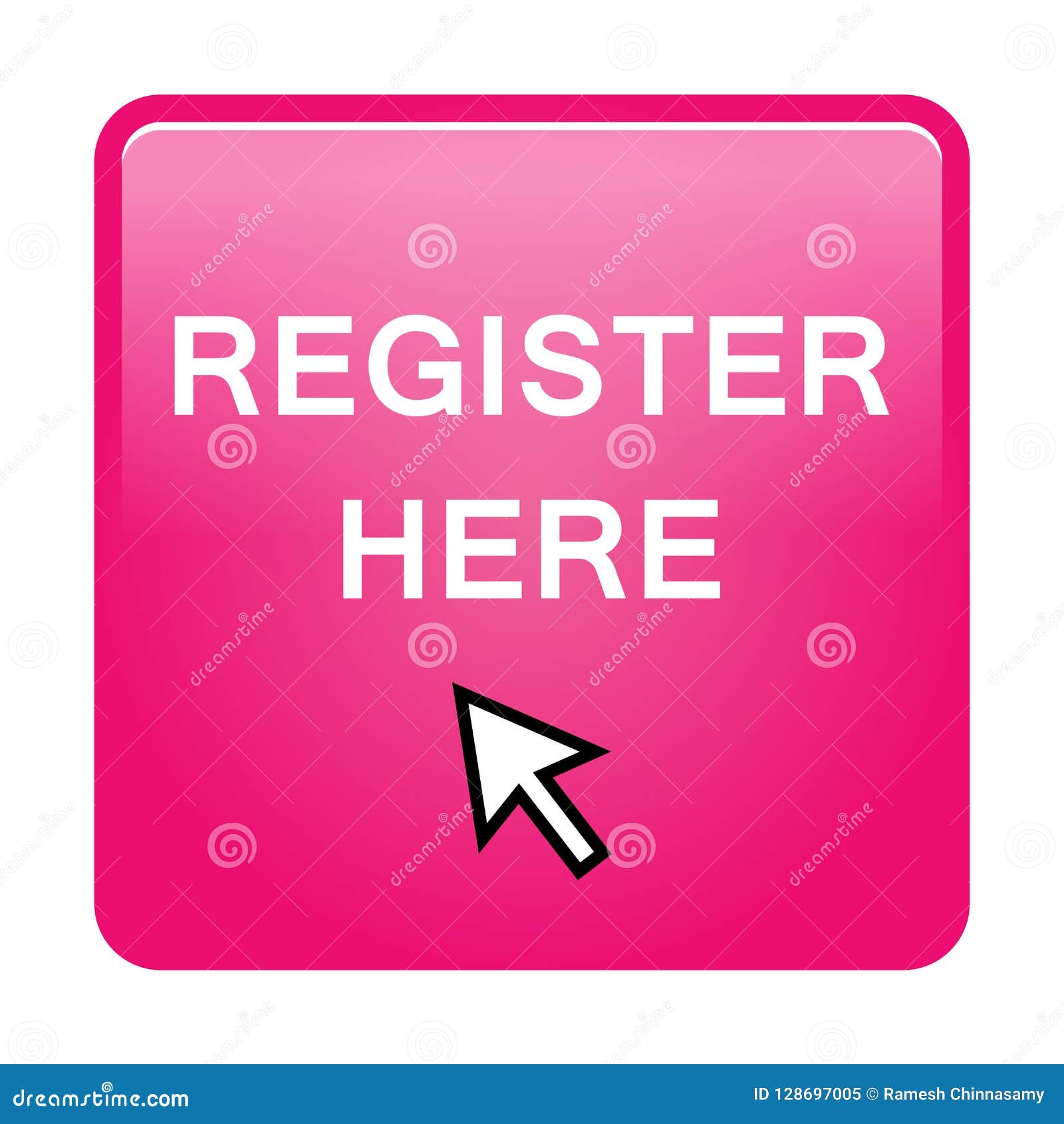 Register here button stock vector. Illustration of company - 128697005