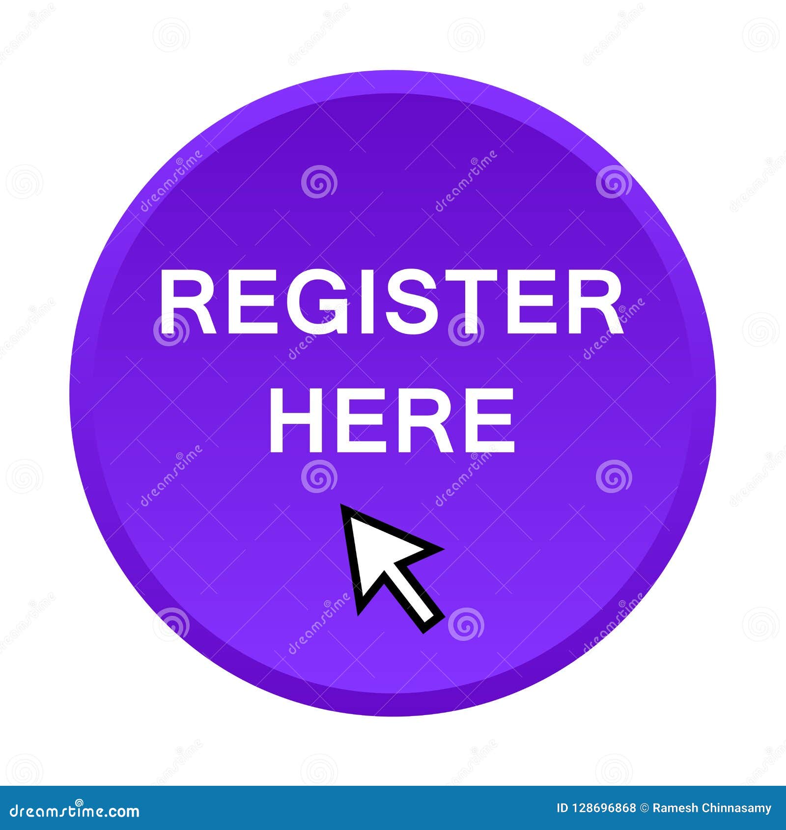Register here button stock vector. Illustration of abstract - 128696868