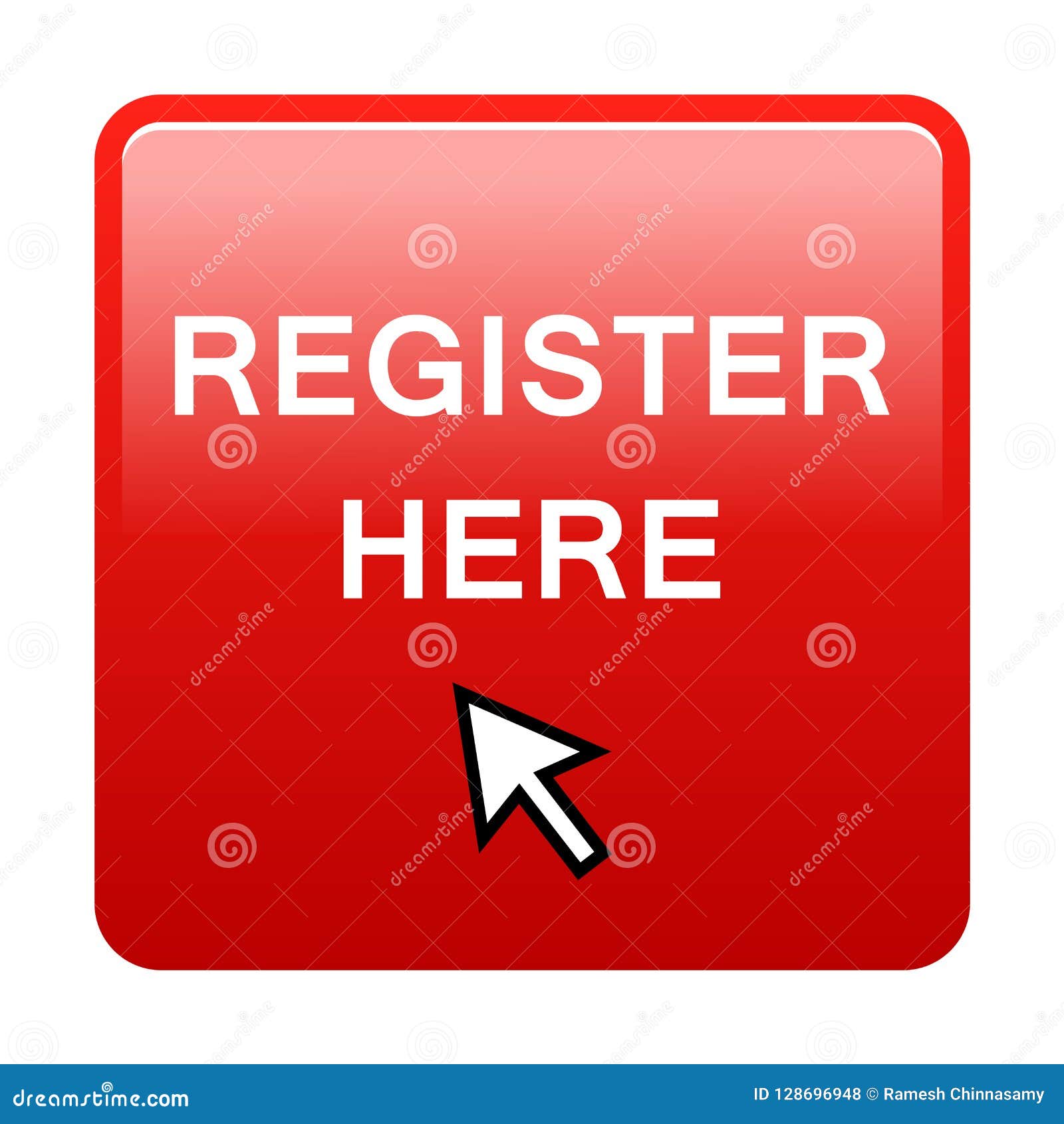 Register here button stock vector. Illustration of abstract - 128696948
