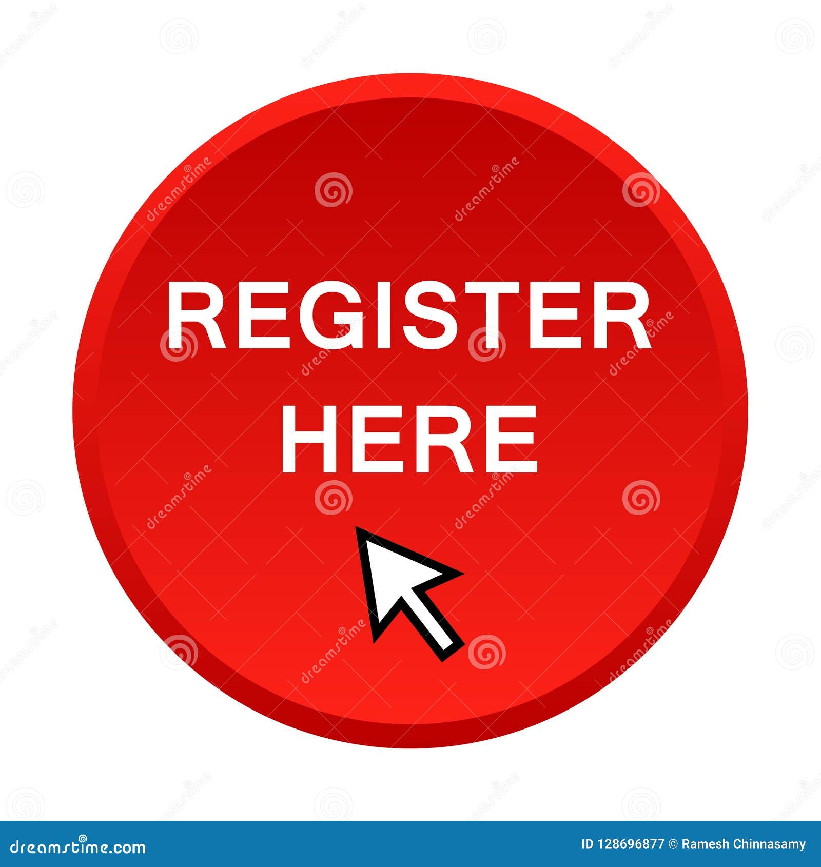 Register here button stock vector. Illustration of isolated - 128696877
