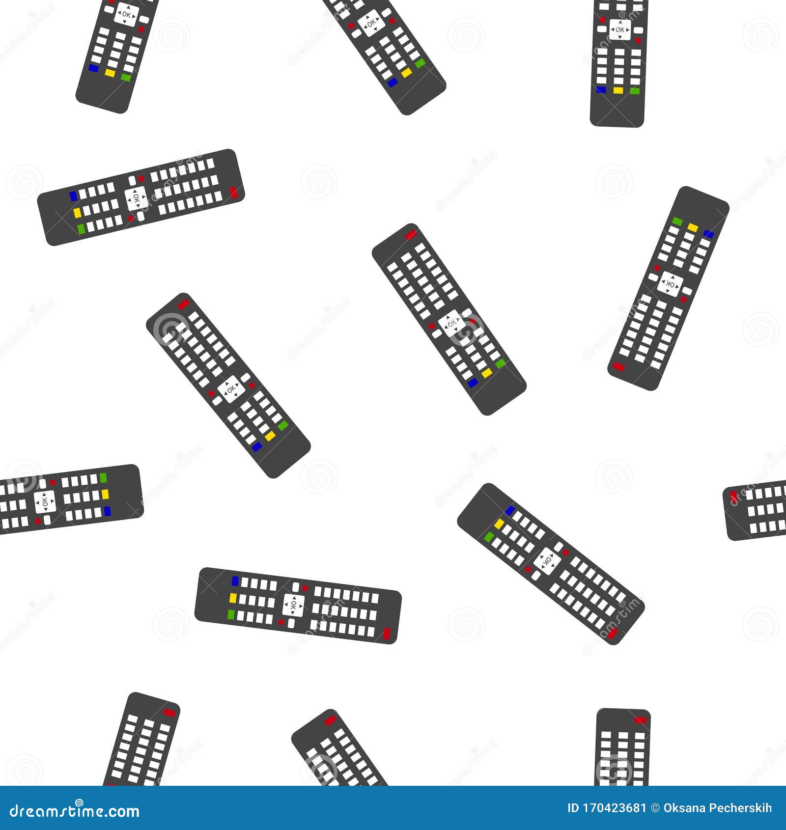 Vector Illustration of a Remote Control. Remote Triggering Device Icon ...