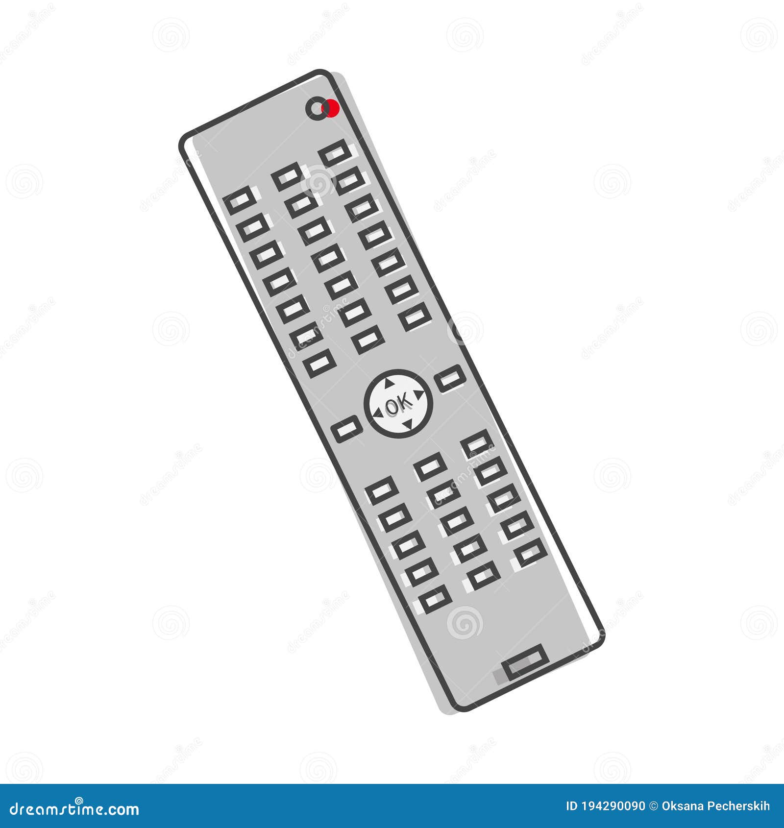 Vector Illustration of a Remote Control. Remote Triggering Device Icon ...