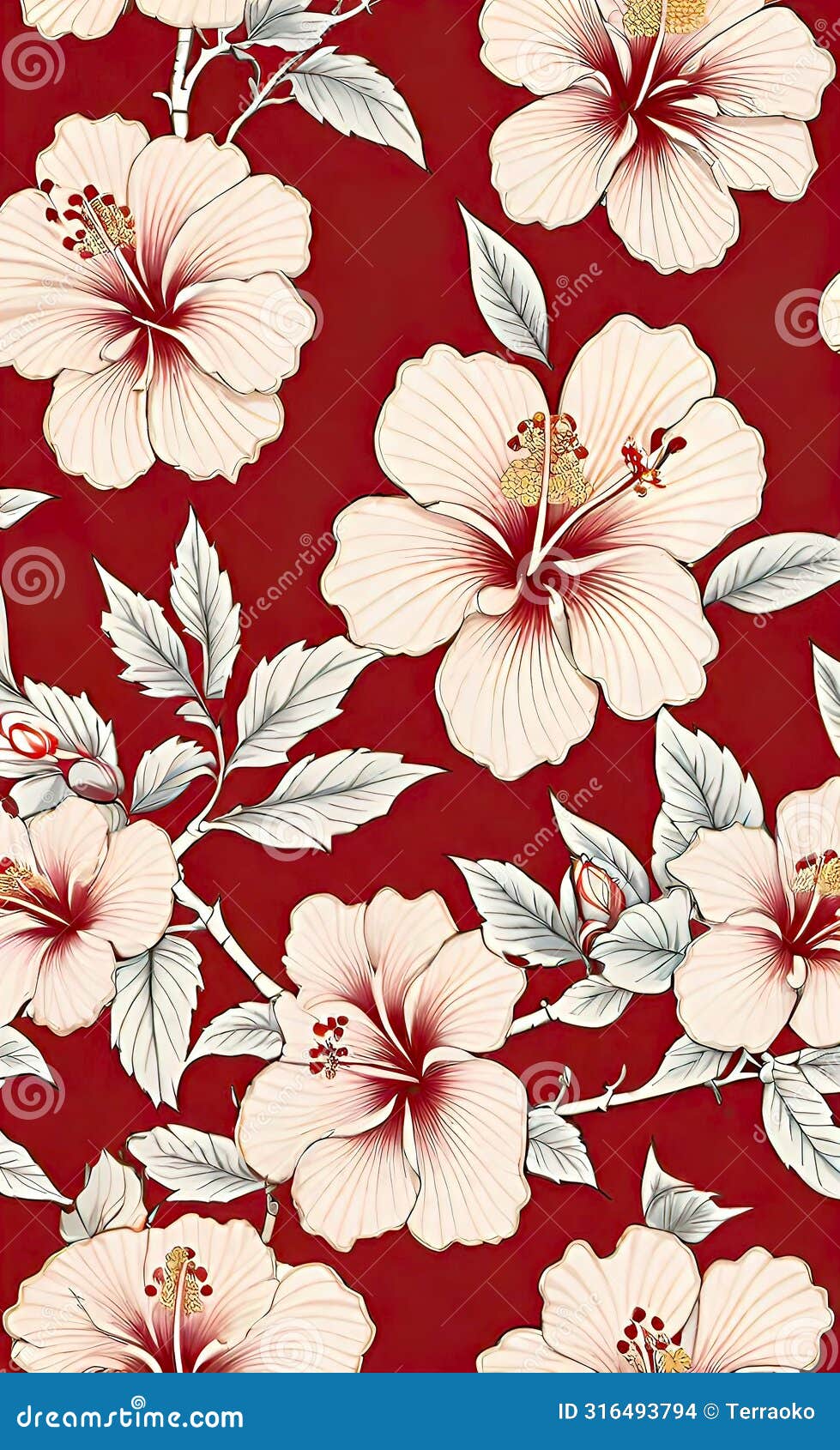 Vector Illustration, Repeating Wallpaper Pattern, Seamless Pattern of ...