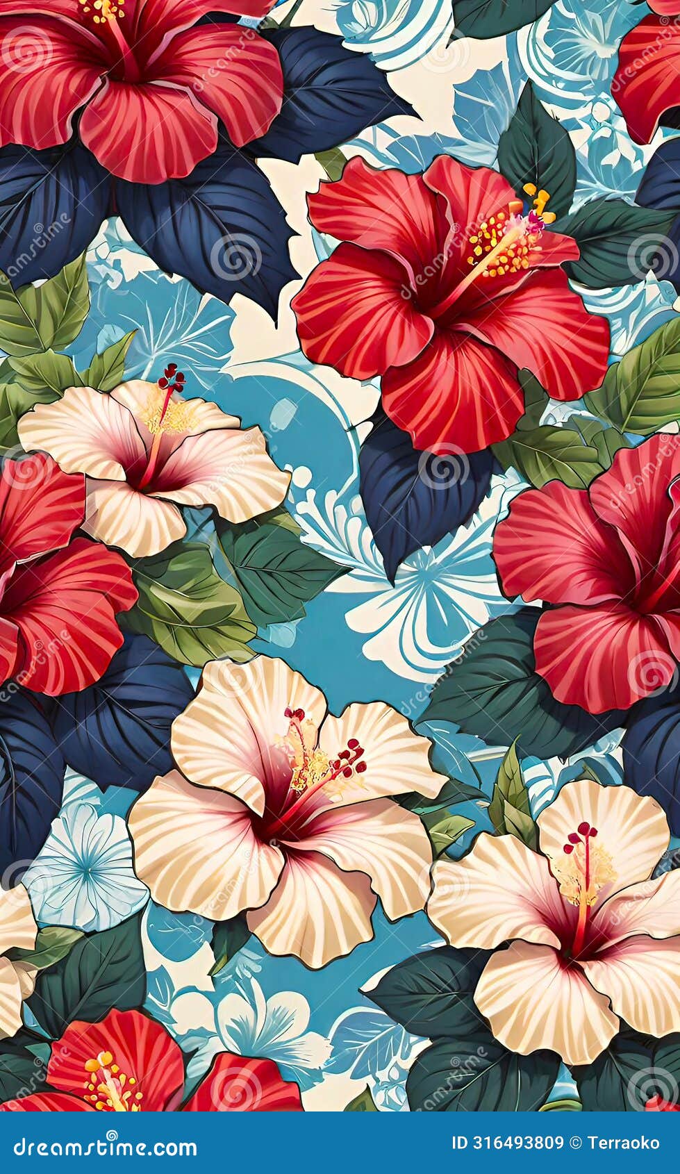 Vector Illustration, Repeating Wallpaper Pattern, Seamless Pattern of ...