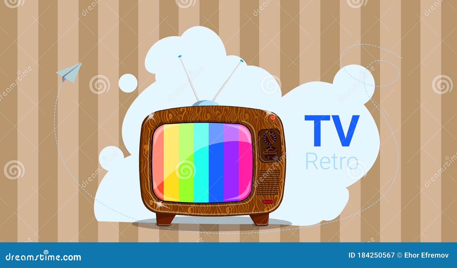 Retro Tv. Vector Illustration in Cartoon Style Stock Vector ... Retro Tv. Vector Illustration in Cartoon Style Stock Vector ...