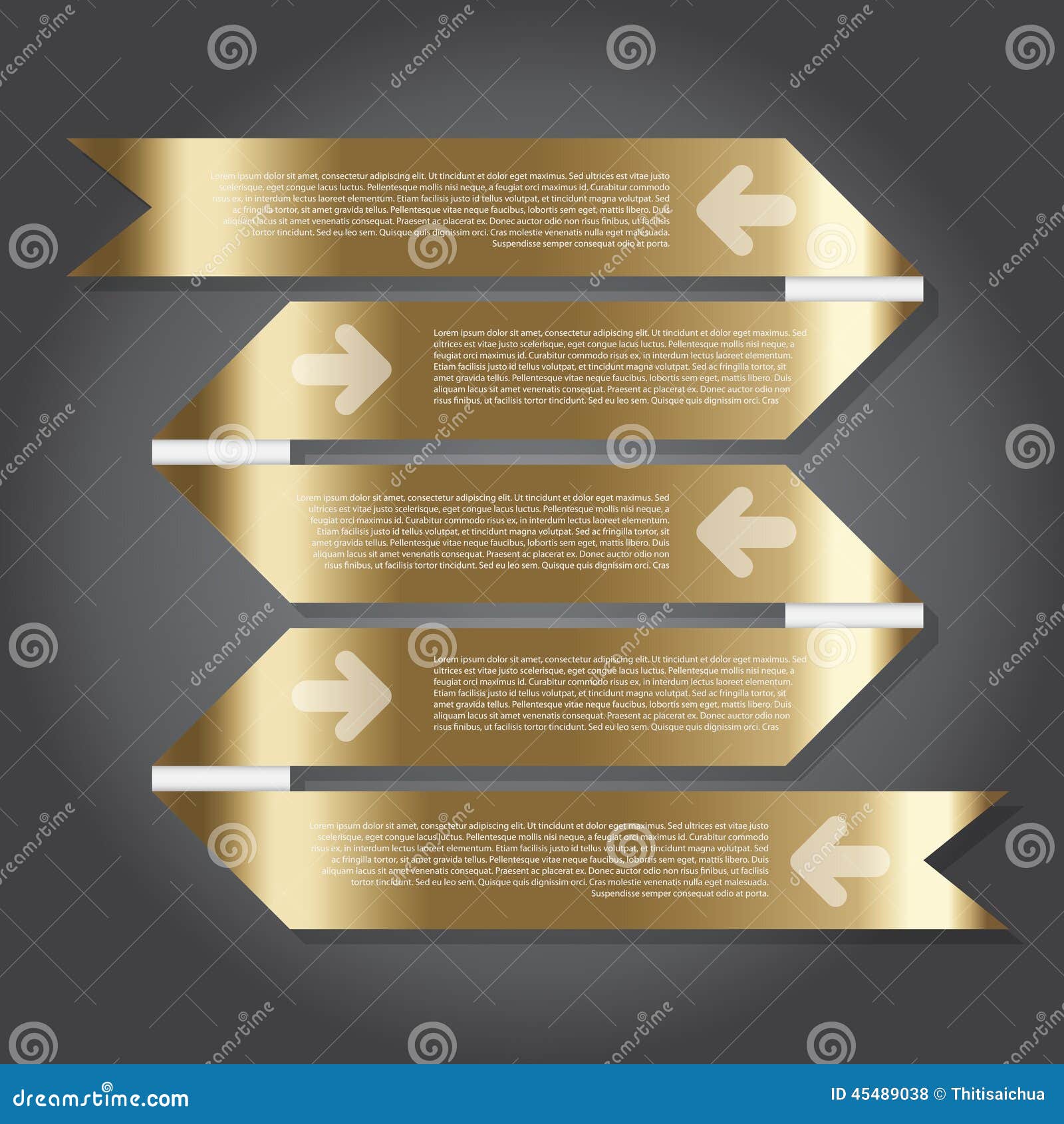 Vector Illustration, Ribbon Banner for Design Work Stock Vector ...
