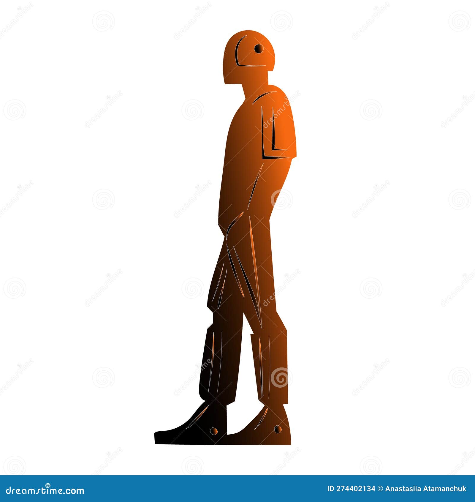 Vector Illustration of a Robot. Artificial Intelligence Chat Bot Human ...