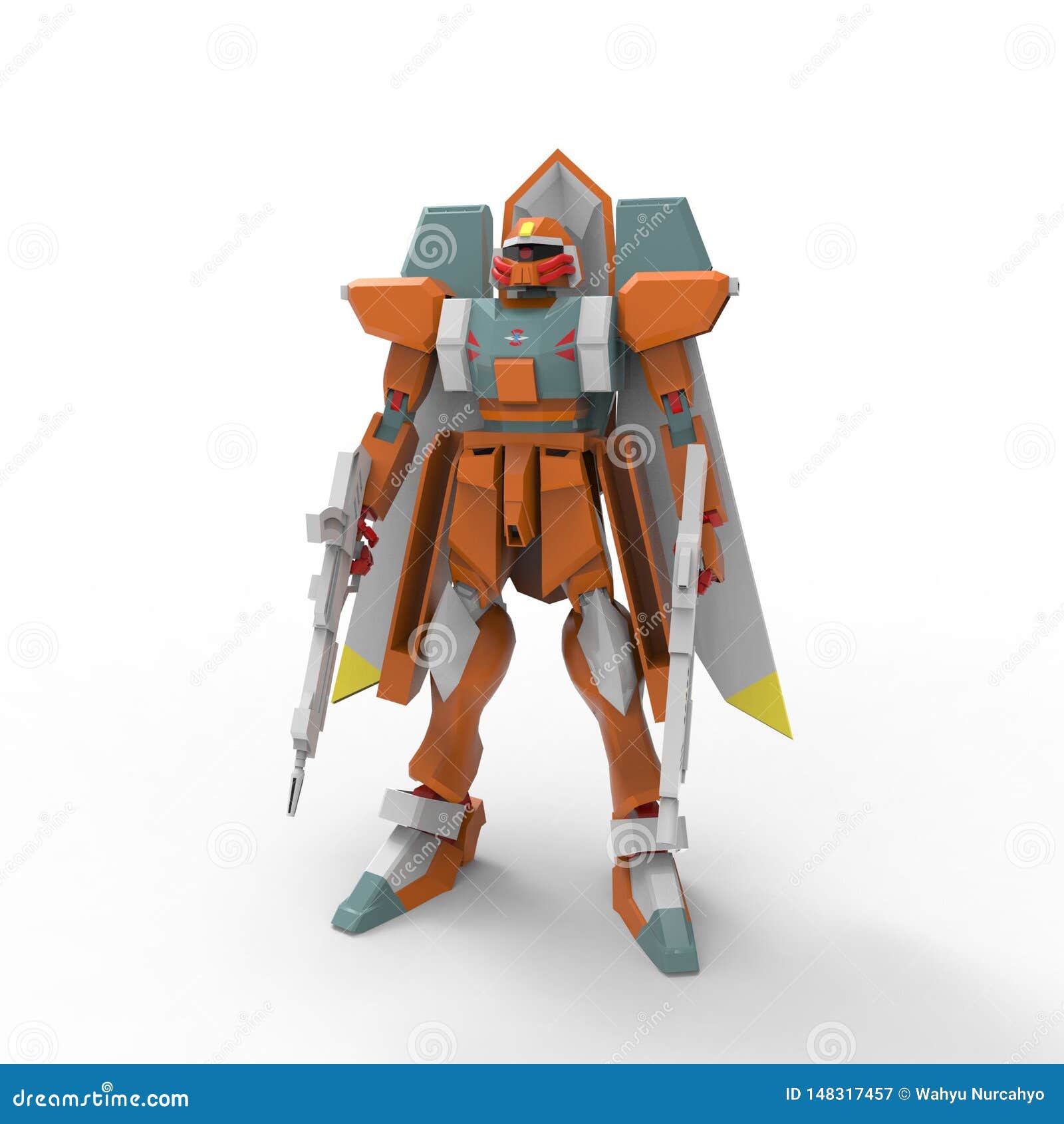 3D Rendering Of Robots Created By Using A Blender Tool Editorial ...