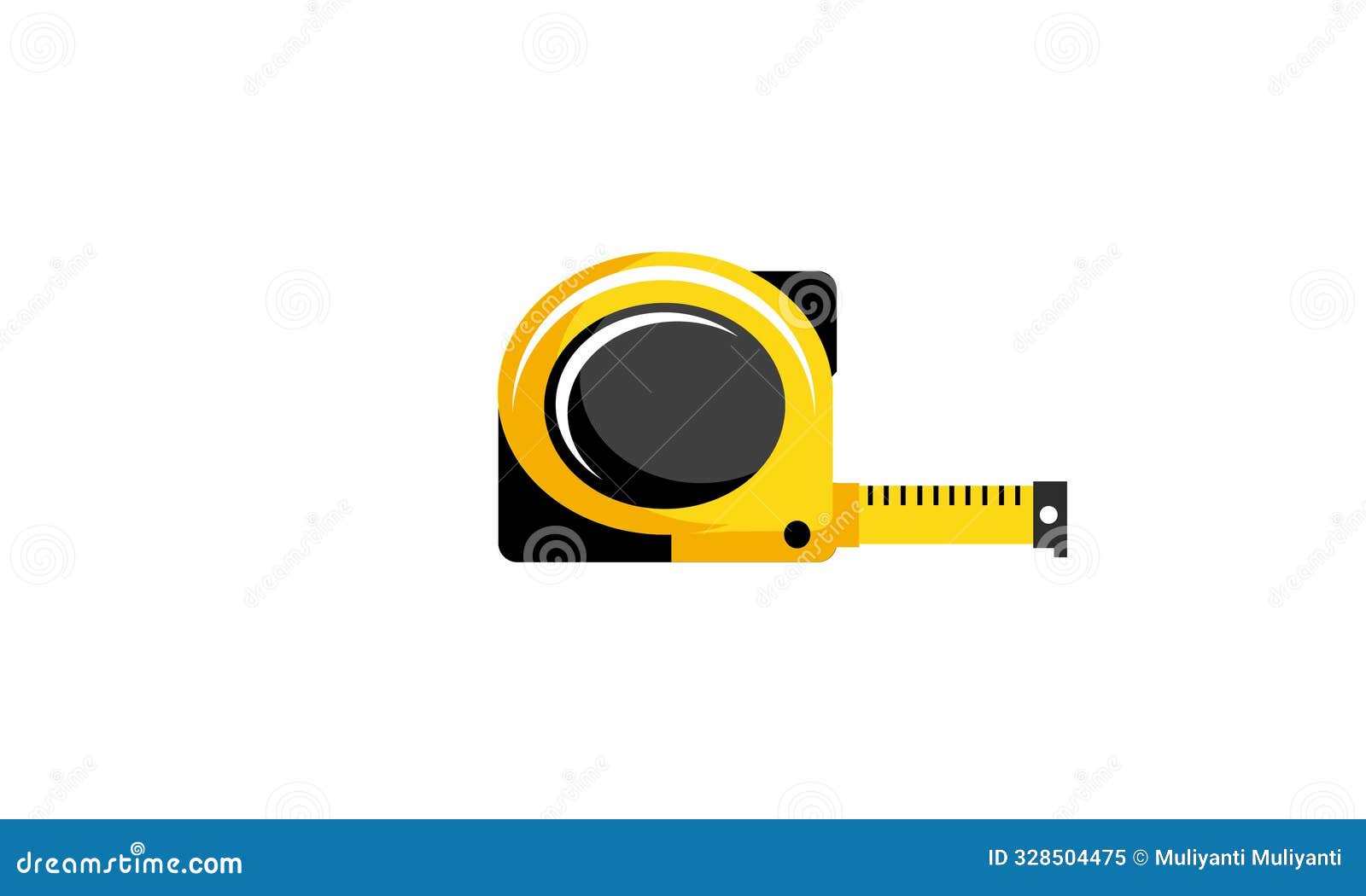 Vector Illustration Roll Meter Icon Stock Illustration - Illustration ...