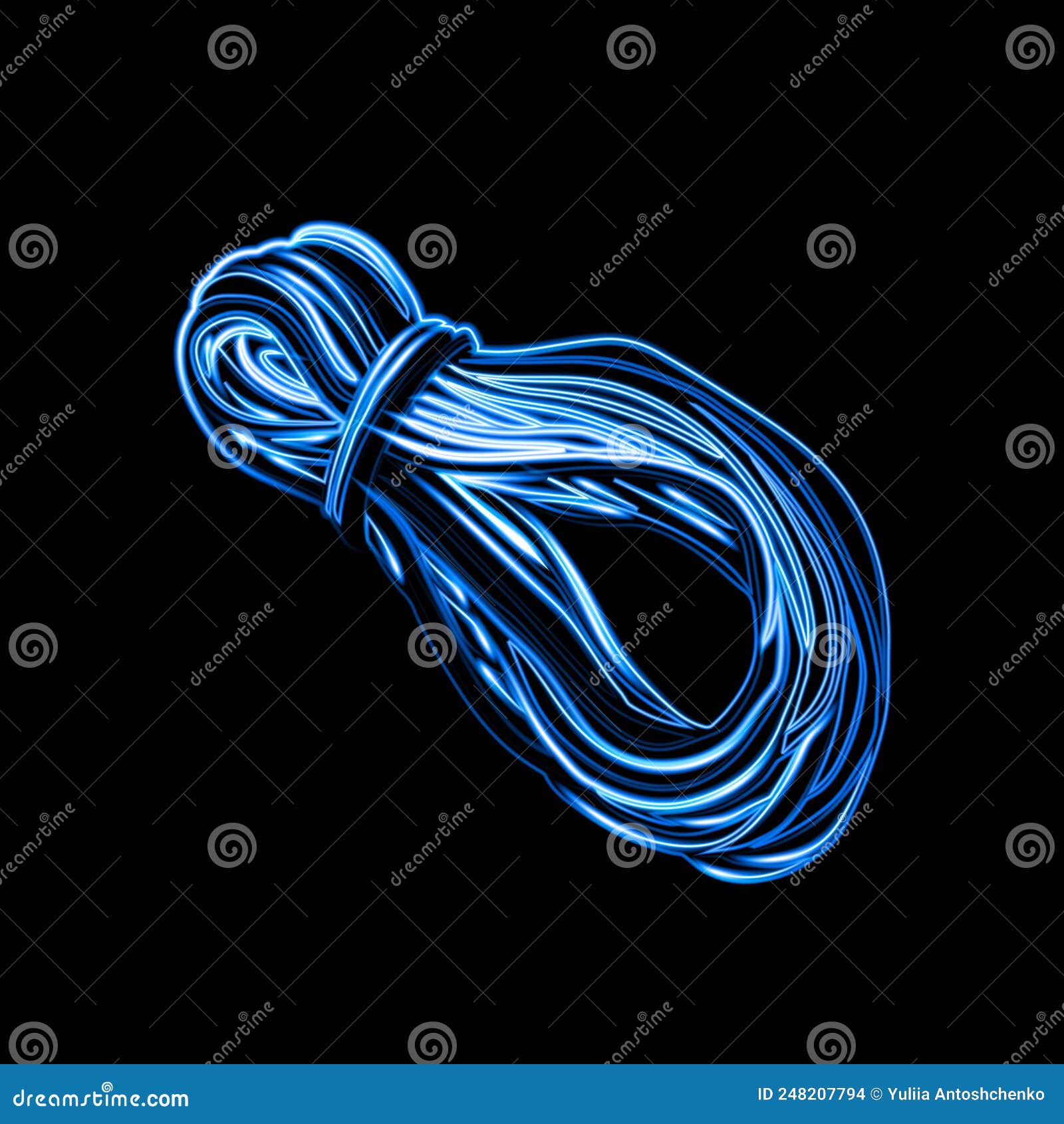Vector Illustration of a Rope. Stock Vector - Illustration of rope ...